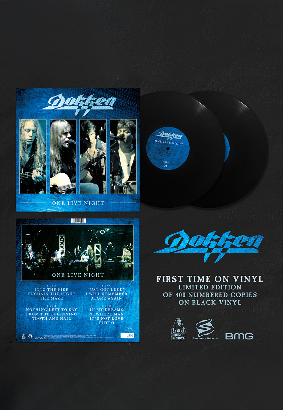 Dokken - One Live Night Ltd. 2 VInyl | Impericon