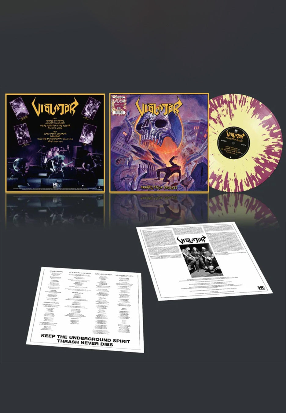 Violator - Annihilation Process Ltd. Purple w/ Yellow - Splattered Vin