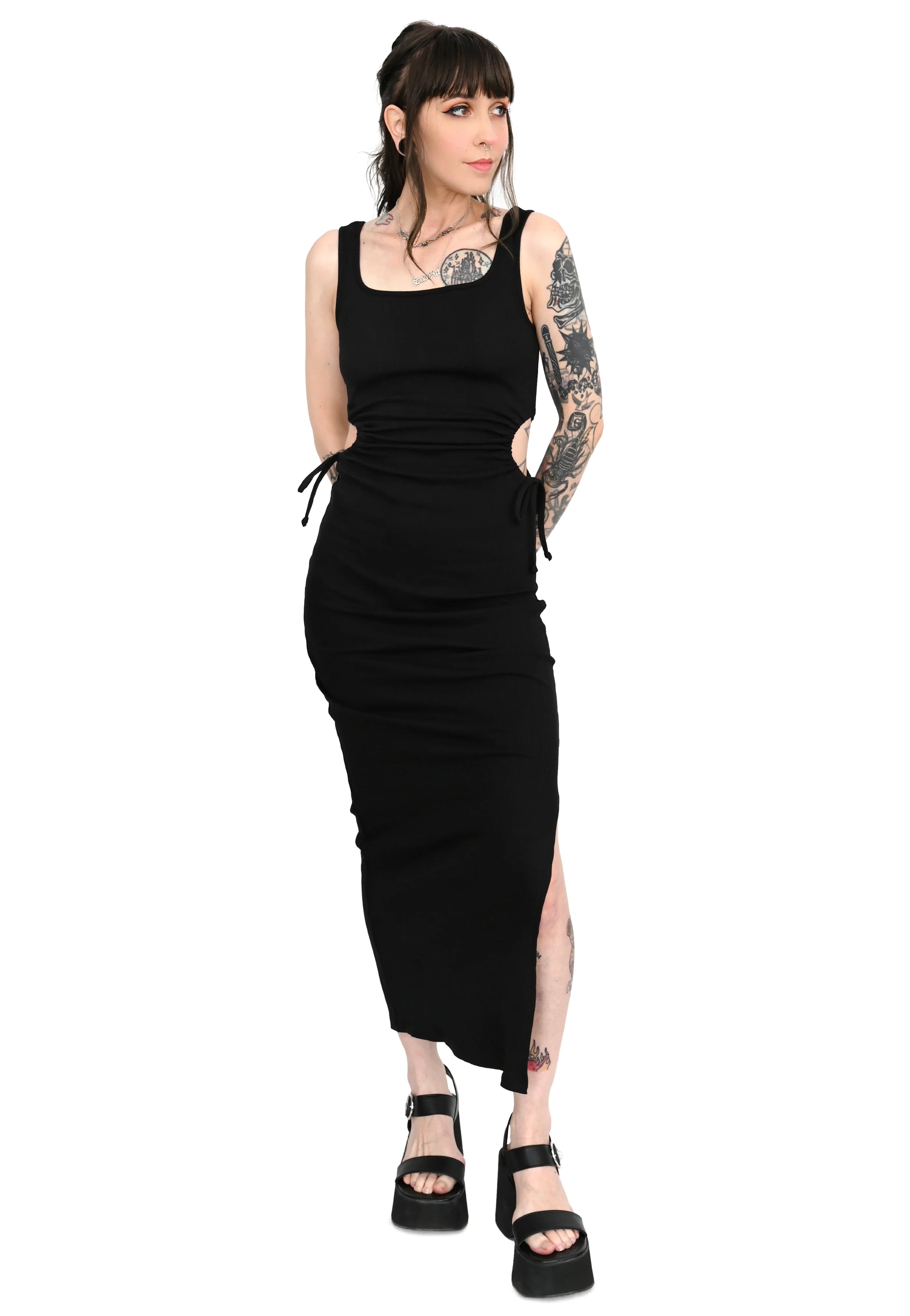 Foxblood - Ella Maxi Black - Dress | Impericon