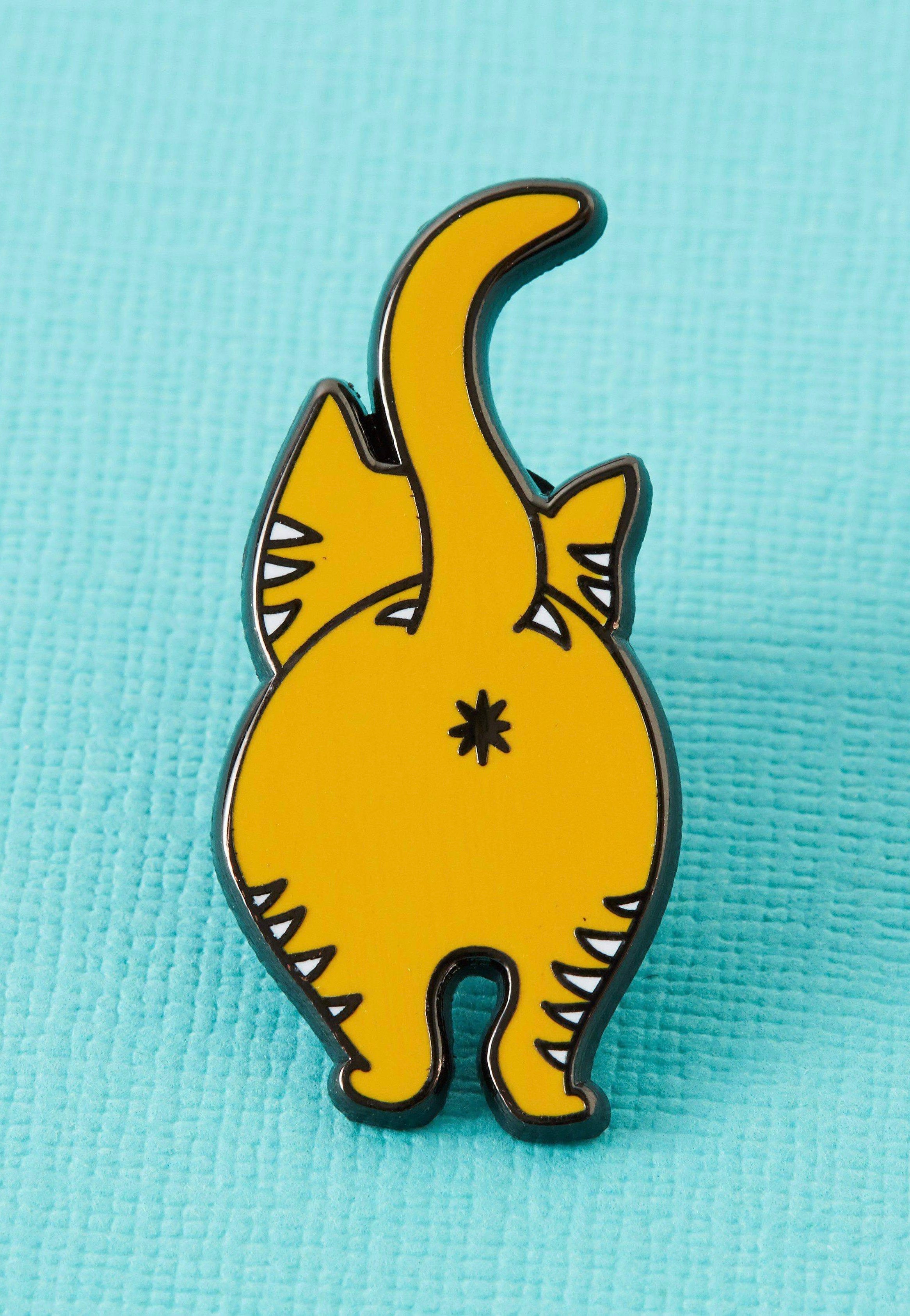 Punky Pins - Ginger Cat Bum Enamel - Pin | Impericon
