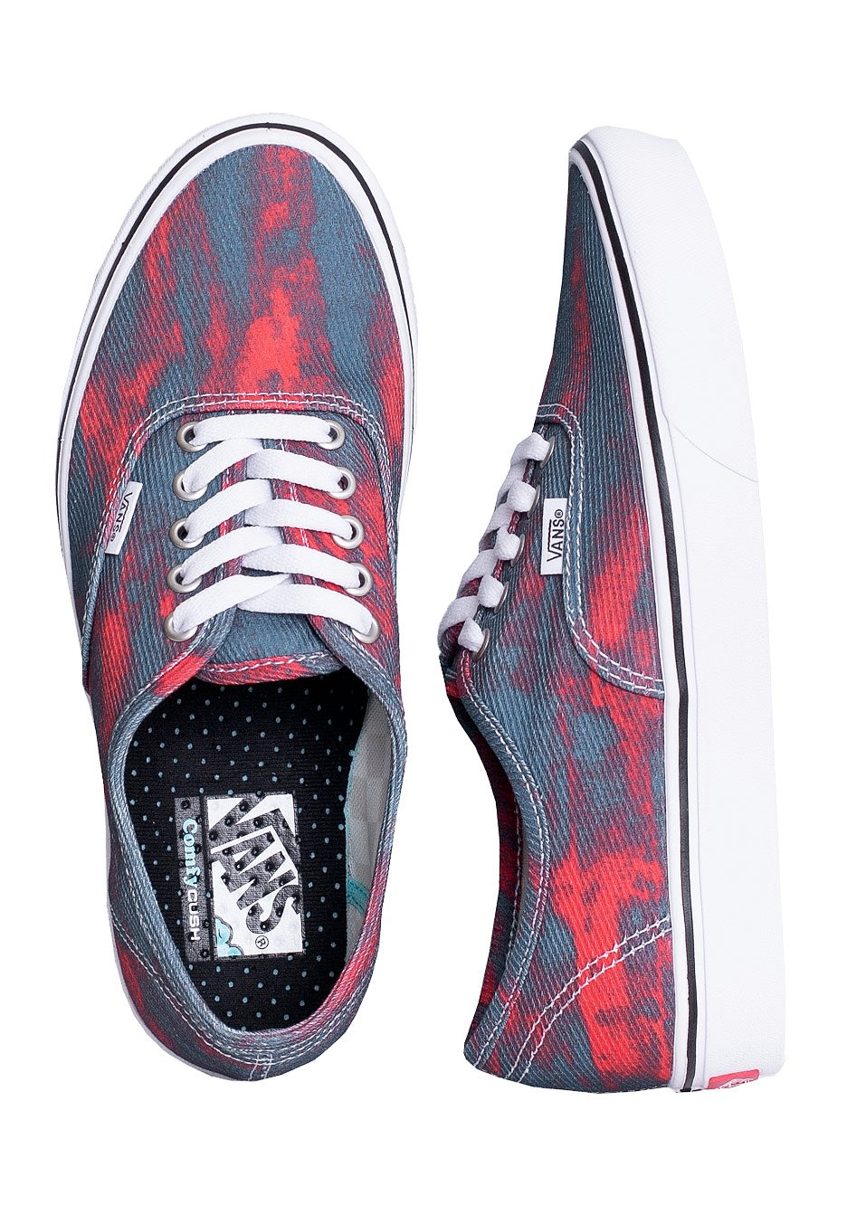 vans authentic blue red
