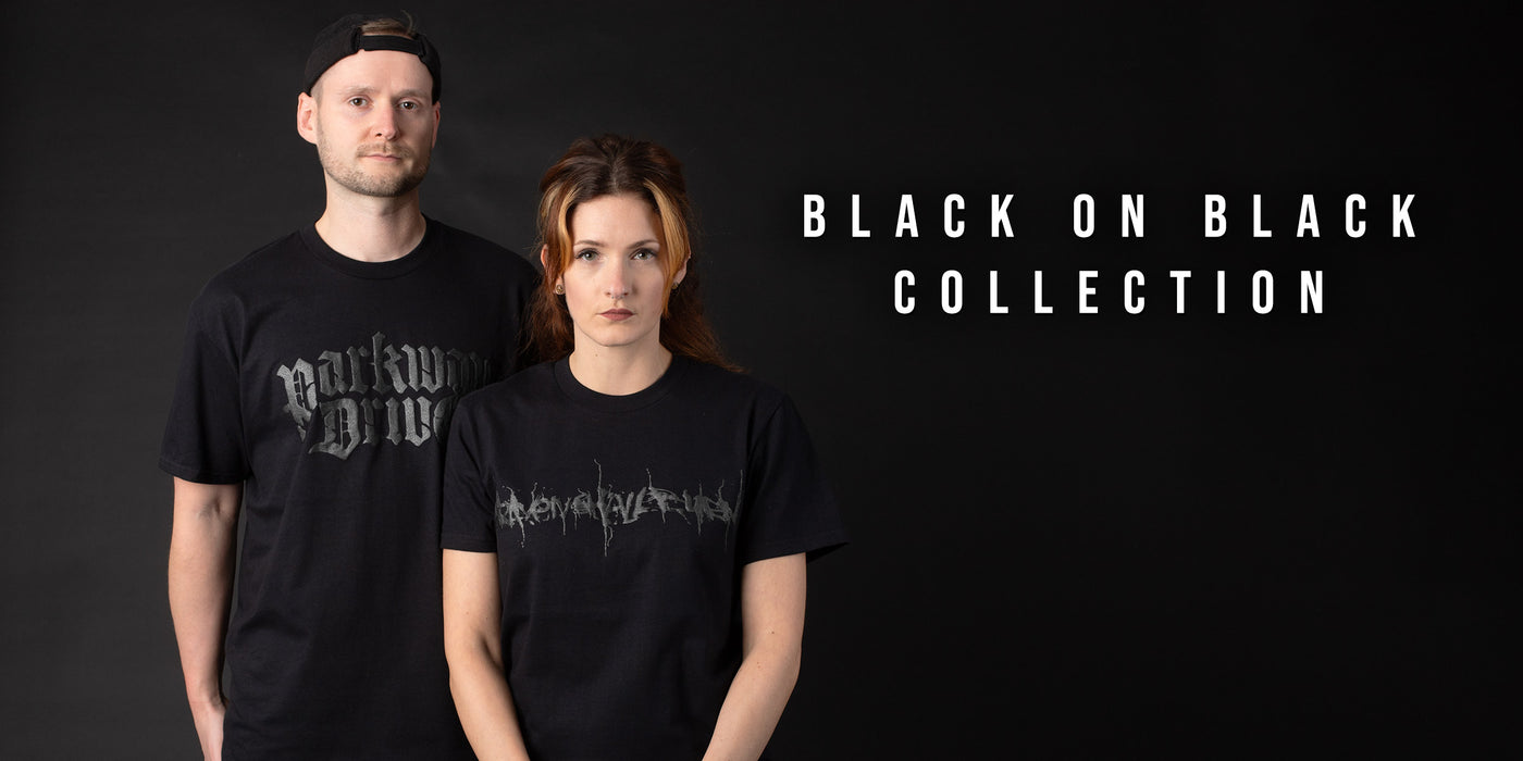 Strictly Limited Merch: Our Black On Black Collection With 3D Print!