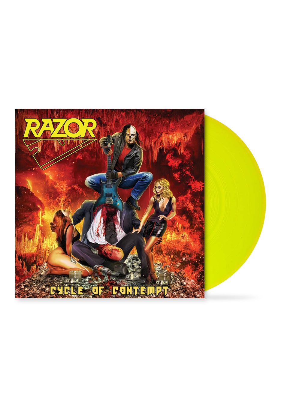 Razor - Cycle Of Contempt Neon Yellow - Colored Vinyl | Impericon