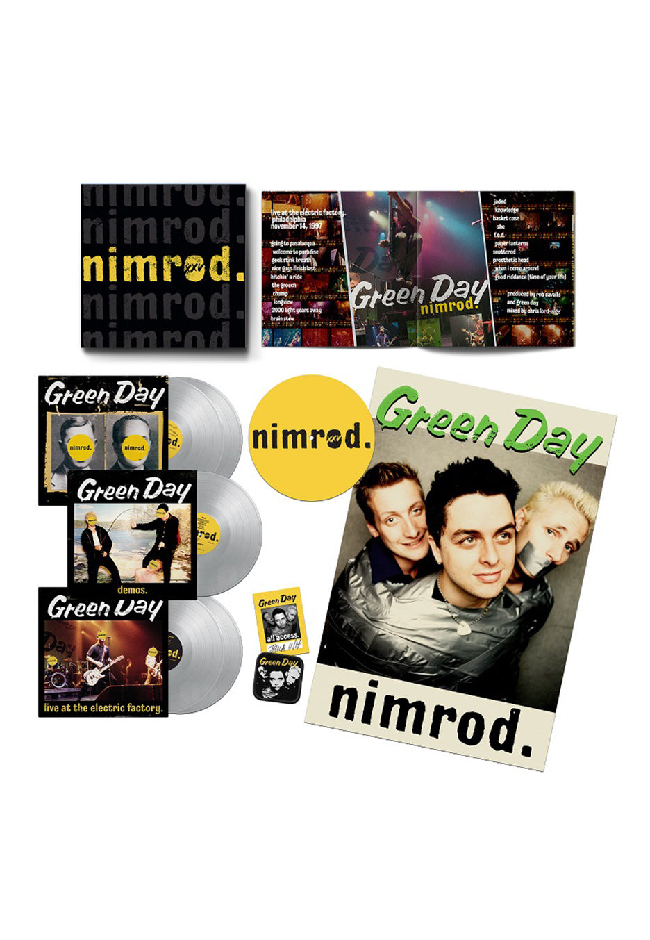 Green Day - Nimrod (25th Anniversary Edition) Silver - Colored 5 Vinyl