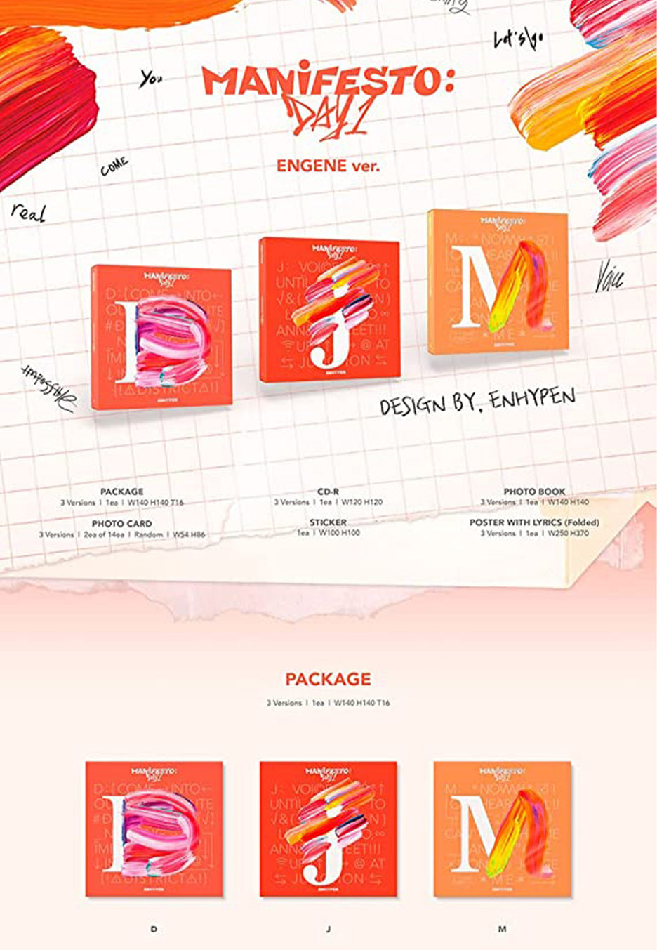 Enhypen - Manifesto : Day 1 (M : Engene Version) - Boxset | Impericon