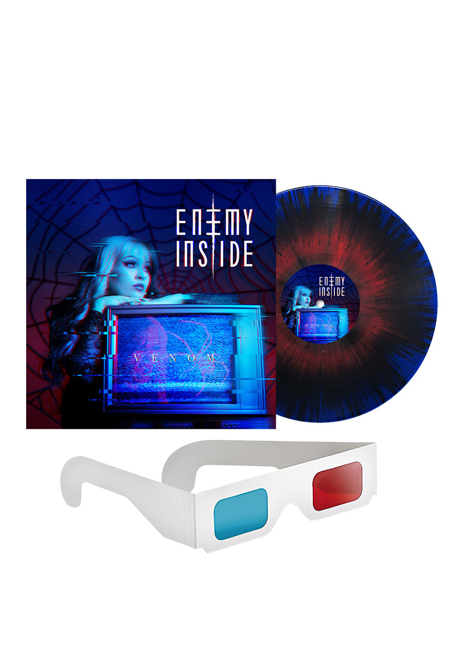 Enemy Inside - Venom Ltd. Blue/Red - Splattered Vinyl | Impericon