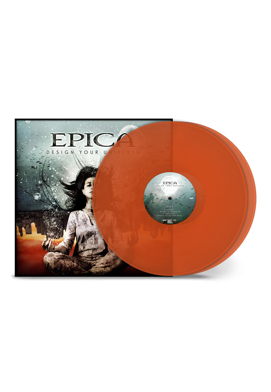 Epica - Design Your Universe Ltd. Transparent Orange - Colored 2 Vinyl ...