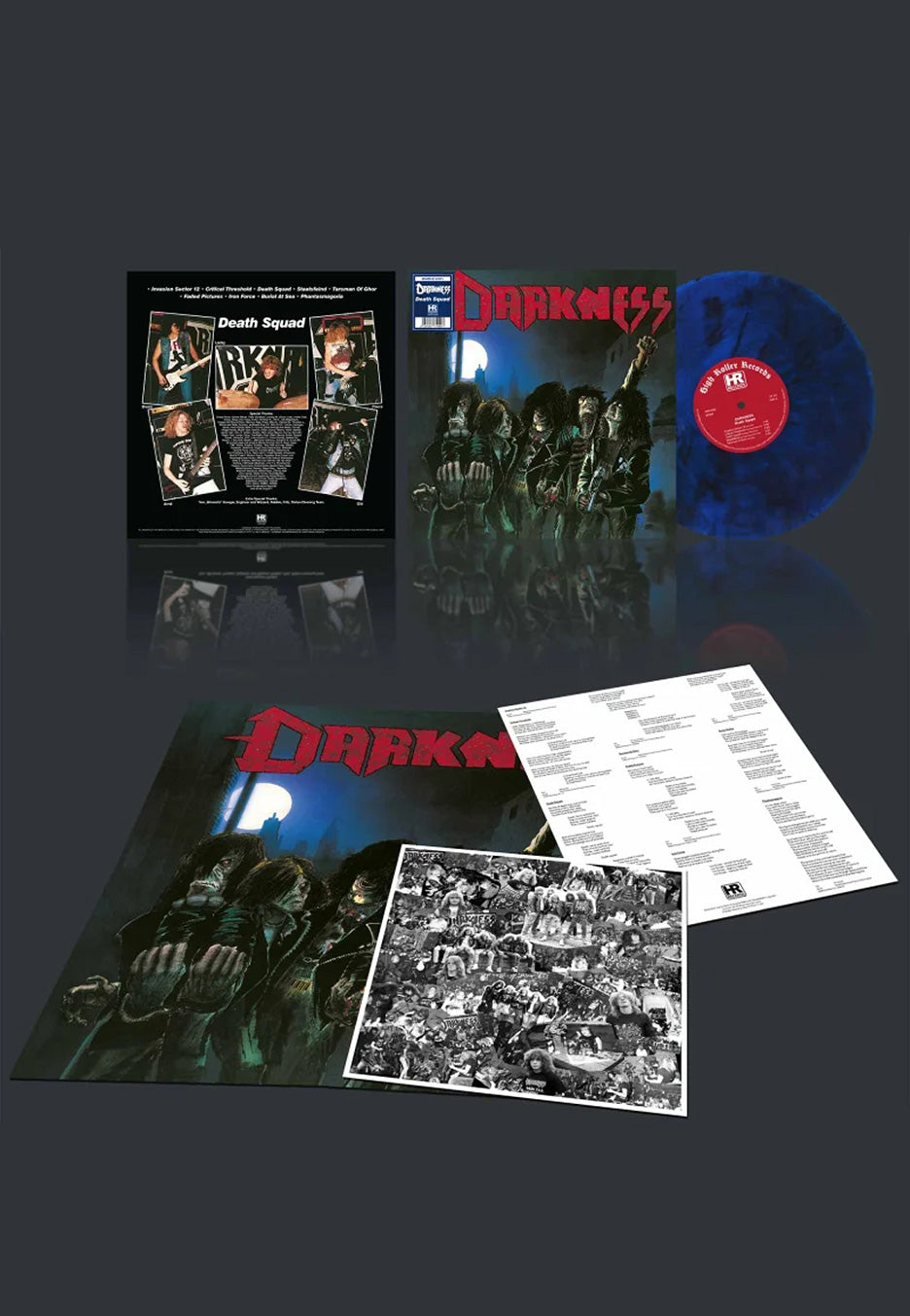Darkness - Death Squad Ltd. Transparent Blue/Black - Marbled Vinyl ...