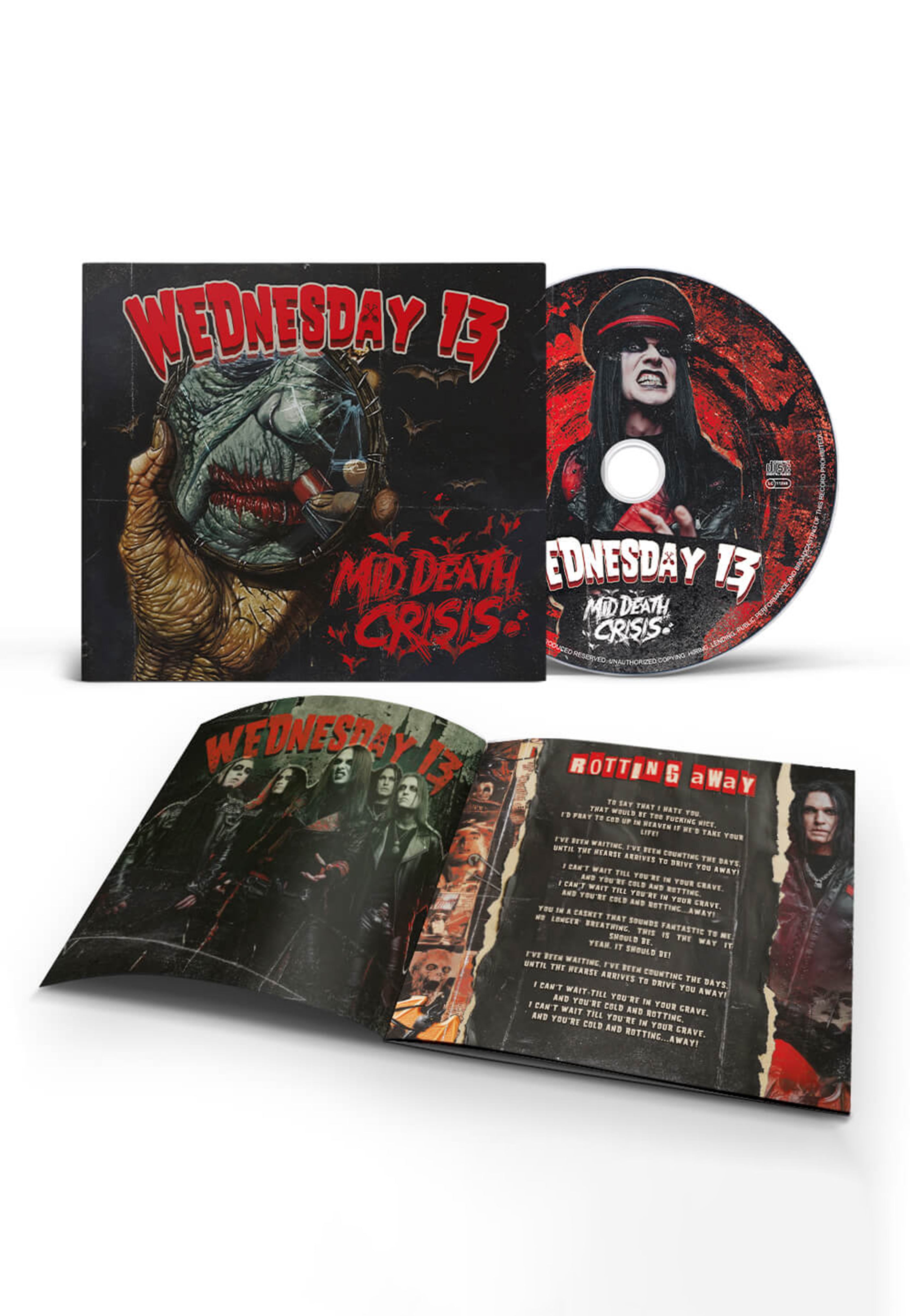 Wednesday 13 - Mid Death Crisis - Digipak CD | Impericon