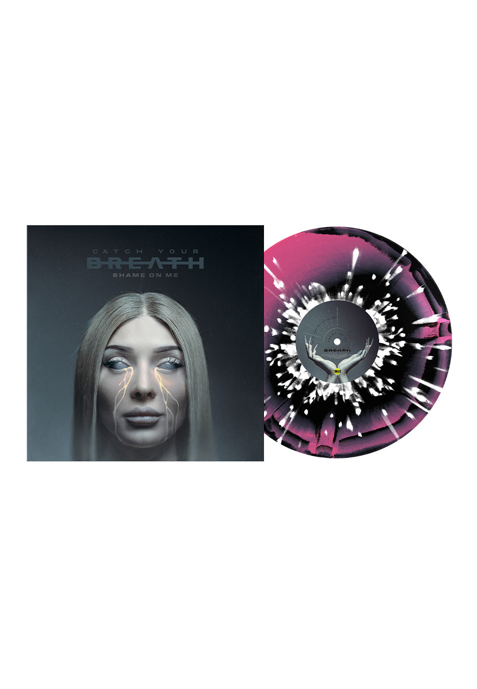 Catch Your Breath - Shame On Me Pink & Black Smush - Splattered Vinyl