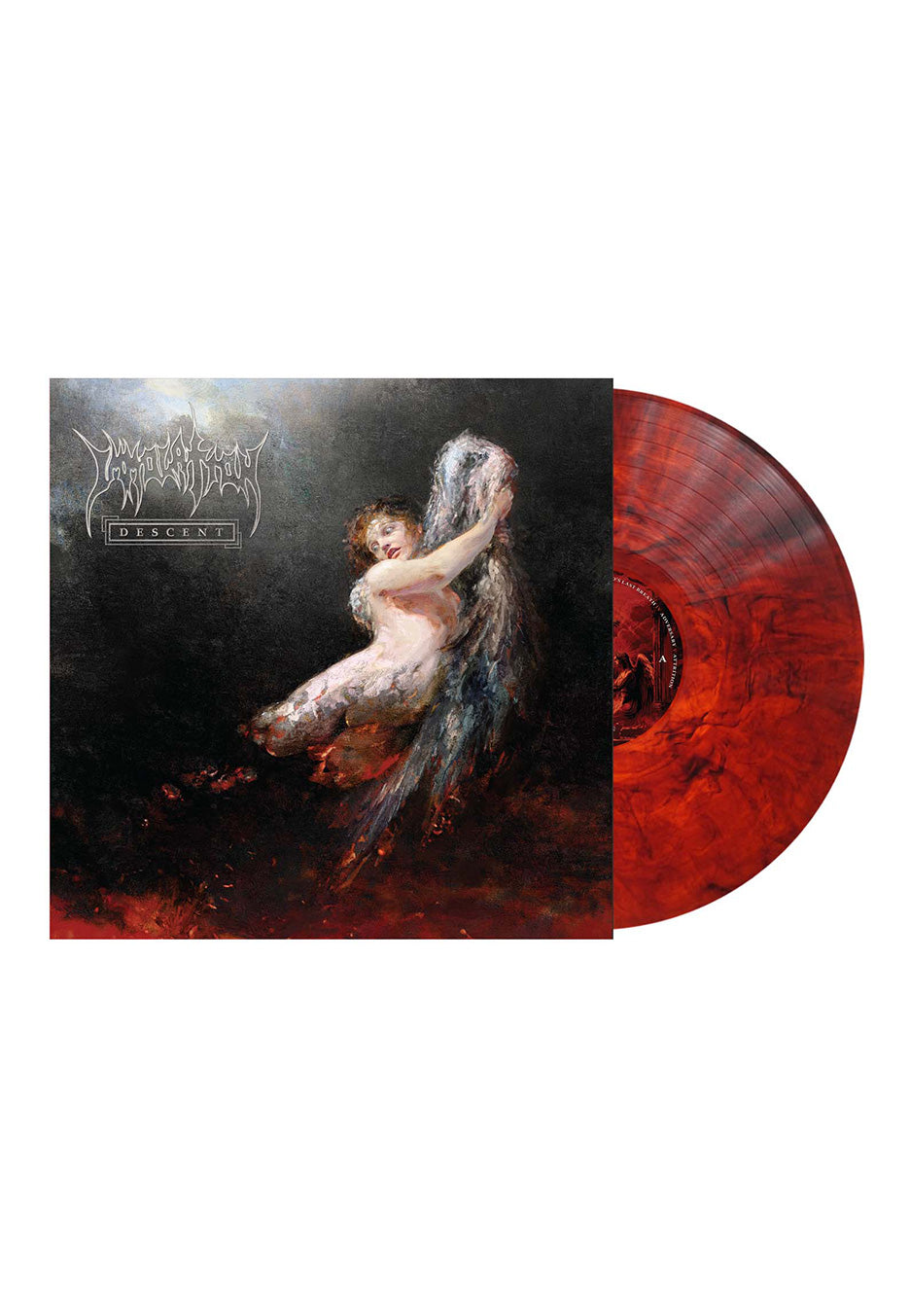 Immolation - Descent Transparent Red/Black Indie Exclusive - Marbled V