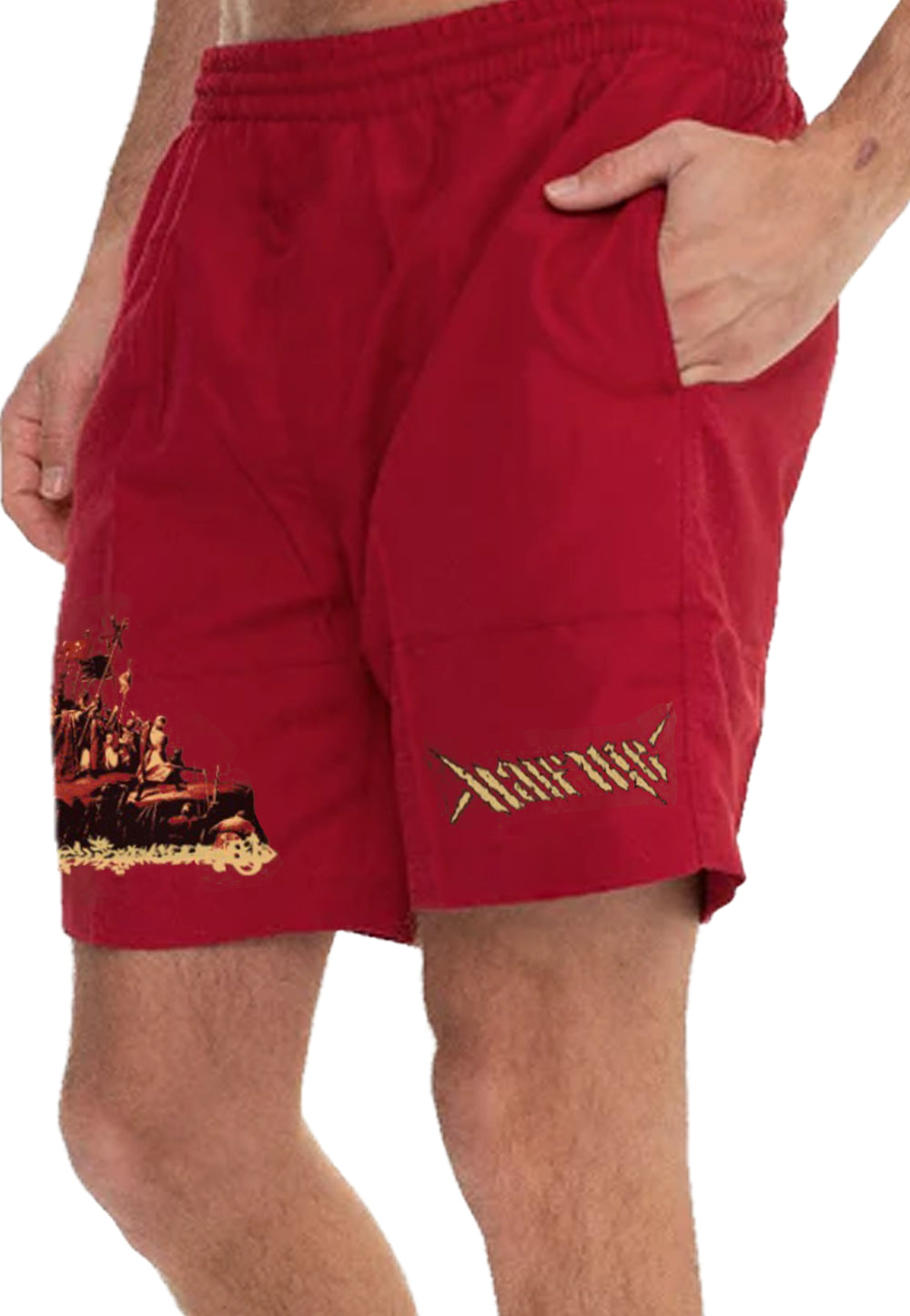 Half Me Guidance Red - Shorts | Impericon