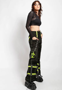 Tripp NYC - Biohazard Zip Off Black/Lime - Pants | Impericon