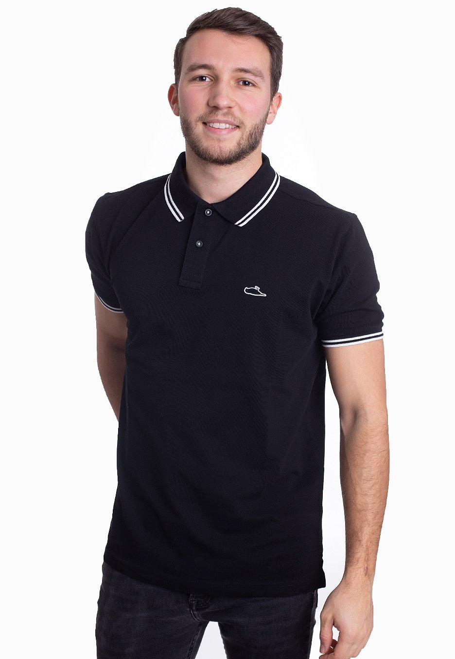 Atticus - Classic Tipped Black/White - Polo | Impericon