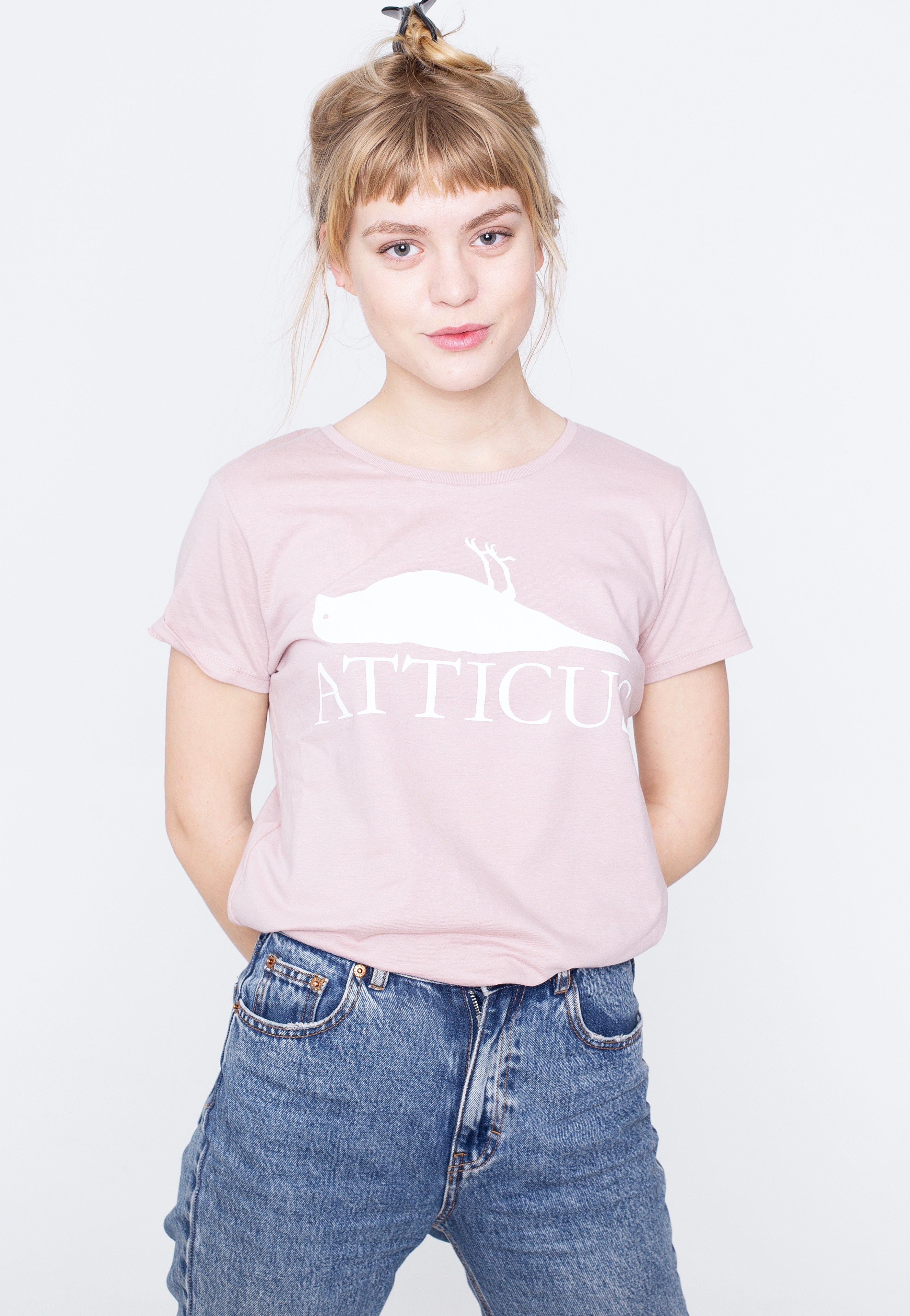 Atticus - Womens Brand Logo Basic Pink - T-Shirt | Impericon