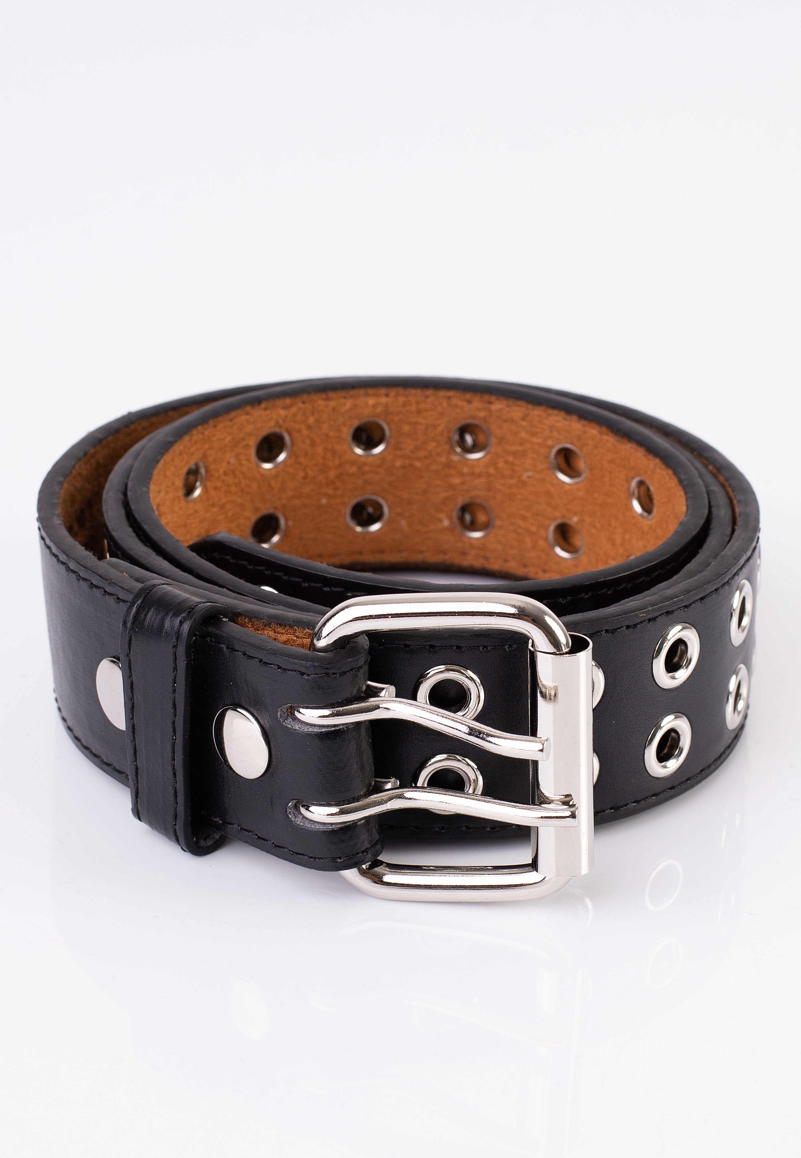 Bullet69 - 2 Row Double Prong Eyelet Studded - Belt | Impericon