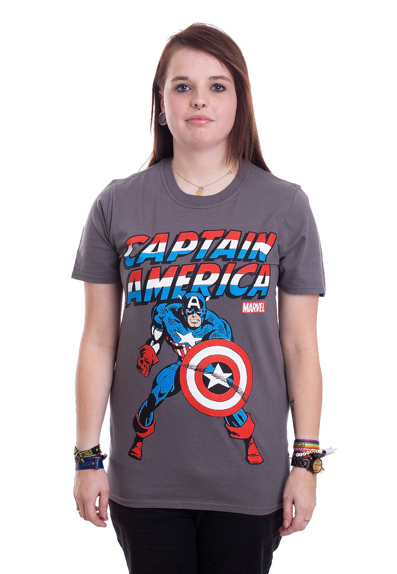 Captain America - Captain America Dark Grey - T-Shirt | Impericon
