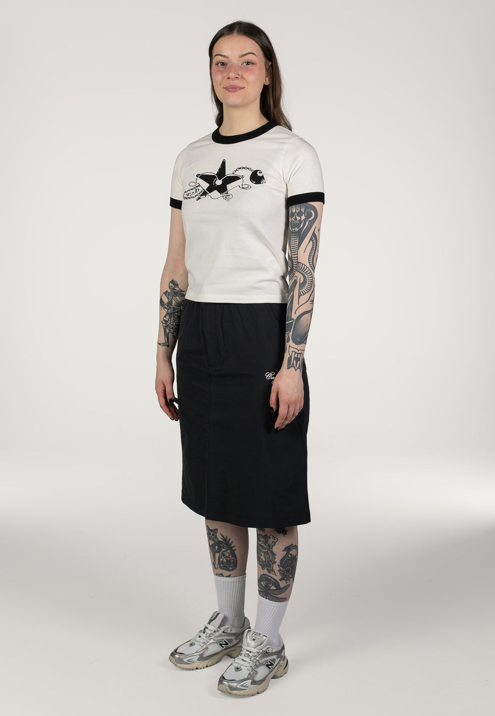 Carhartt WIP - W' Outlaw Star Ringer Heavy Stone Wash Wax/Black - T-Sh