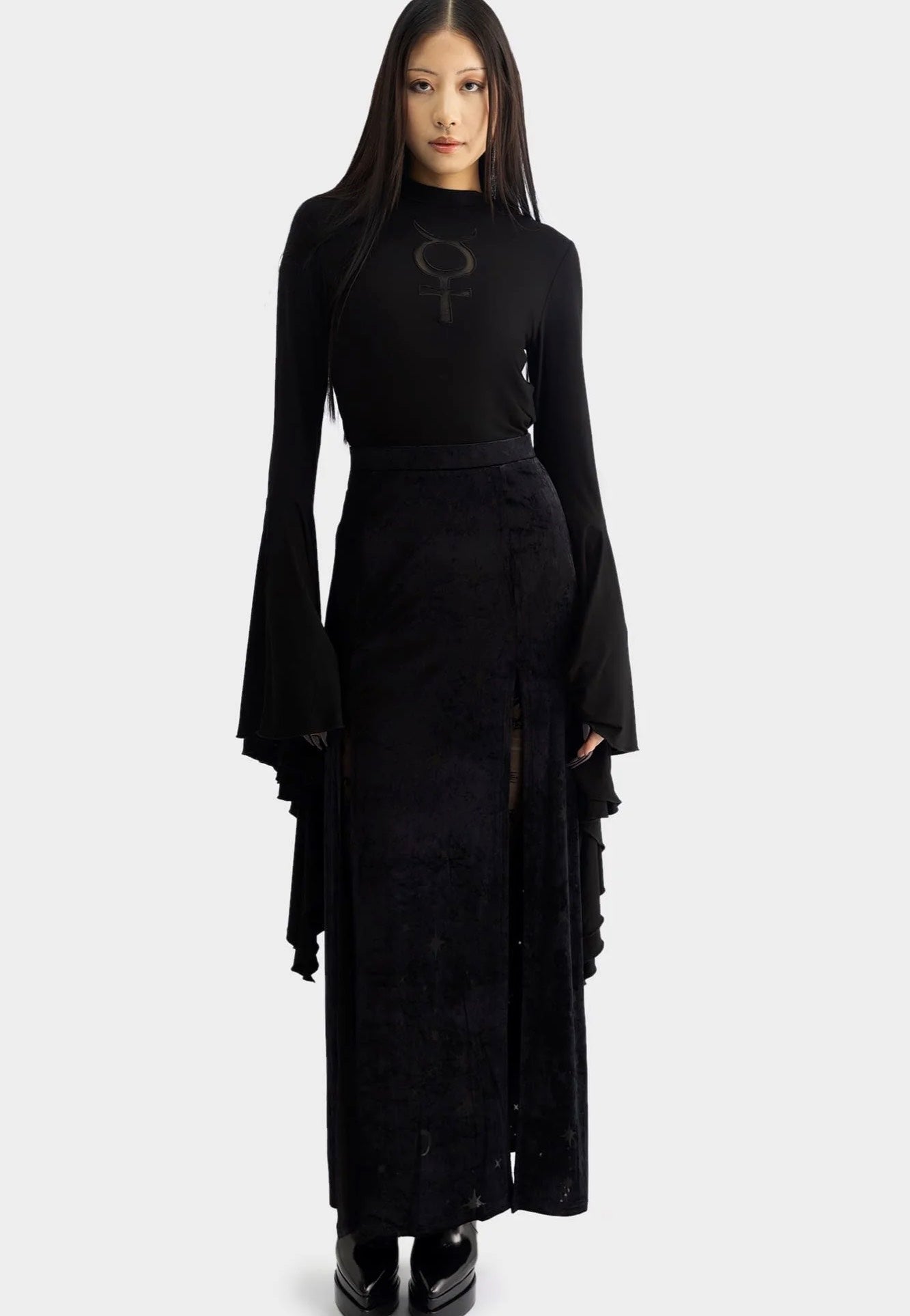 Killstar - Coma Star Maxi Black - Skirt | Impericon