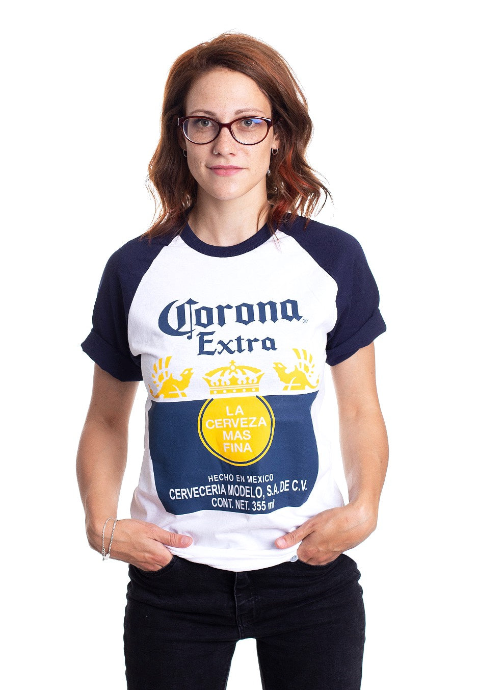 Corona - Corona Extra Label White/Navy - Camiseta | Impericon
