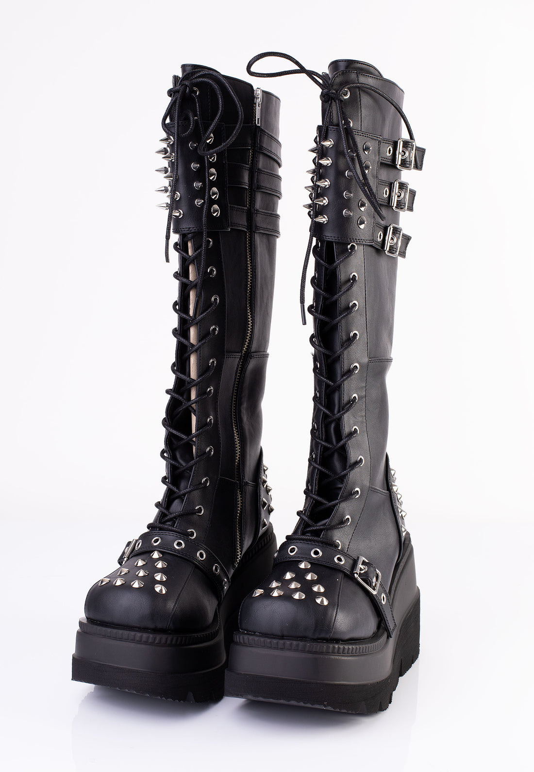 DemoniaCult Shaker 225 Black Vegan Leather - Girl Shoes | Impericon
