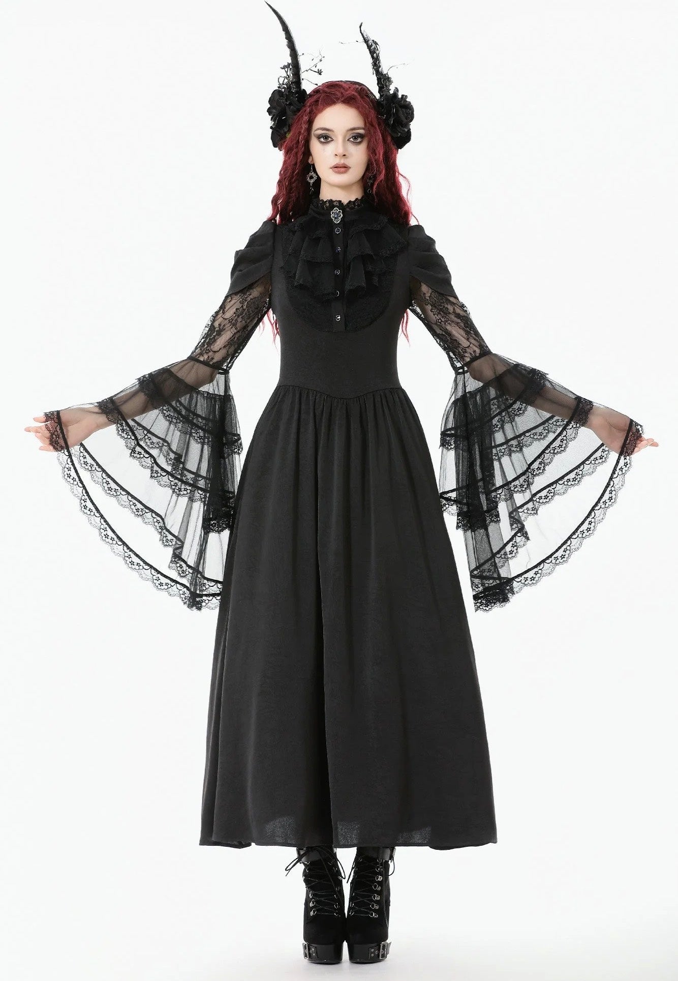 Dark In Love - Gothic Sapphire Countess Victorian - Dress | Impericon