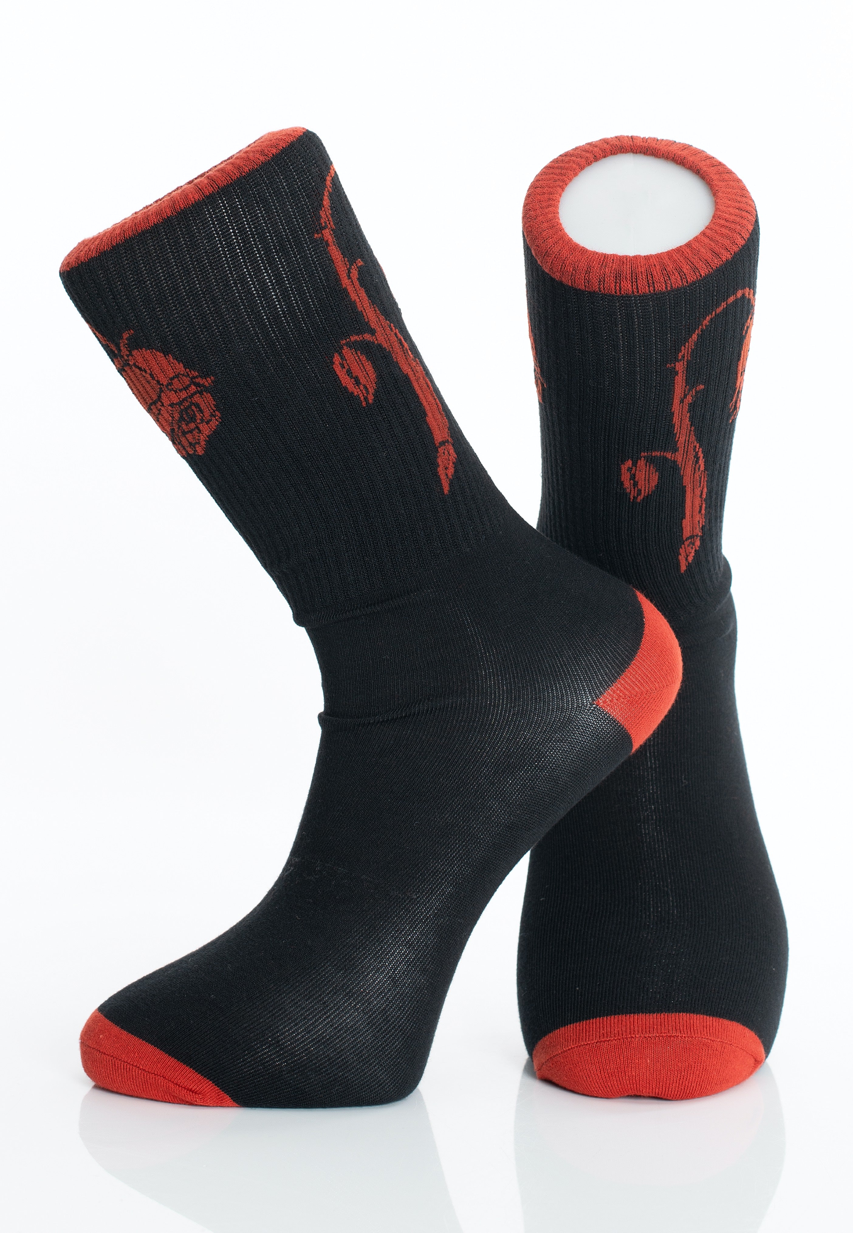 Foxblood - Foxblood Weeping Rose Black/Red - Socks | Impericon