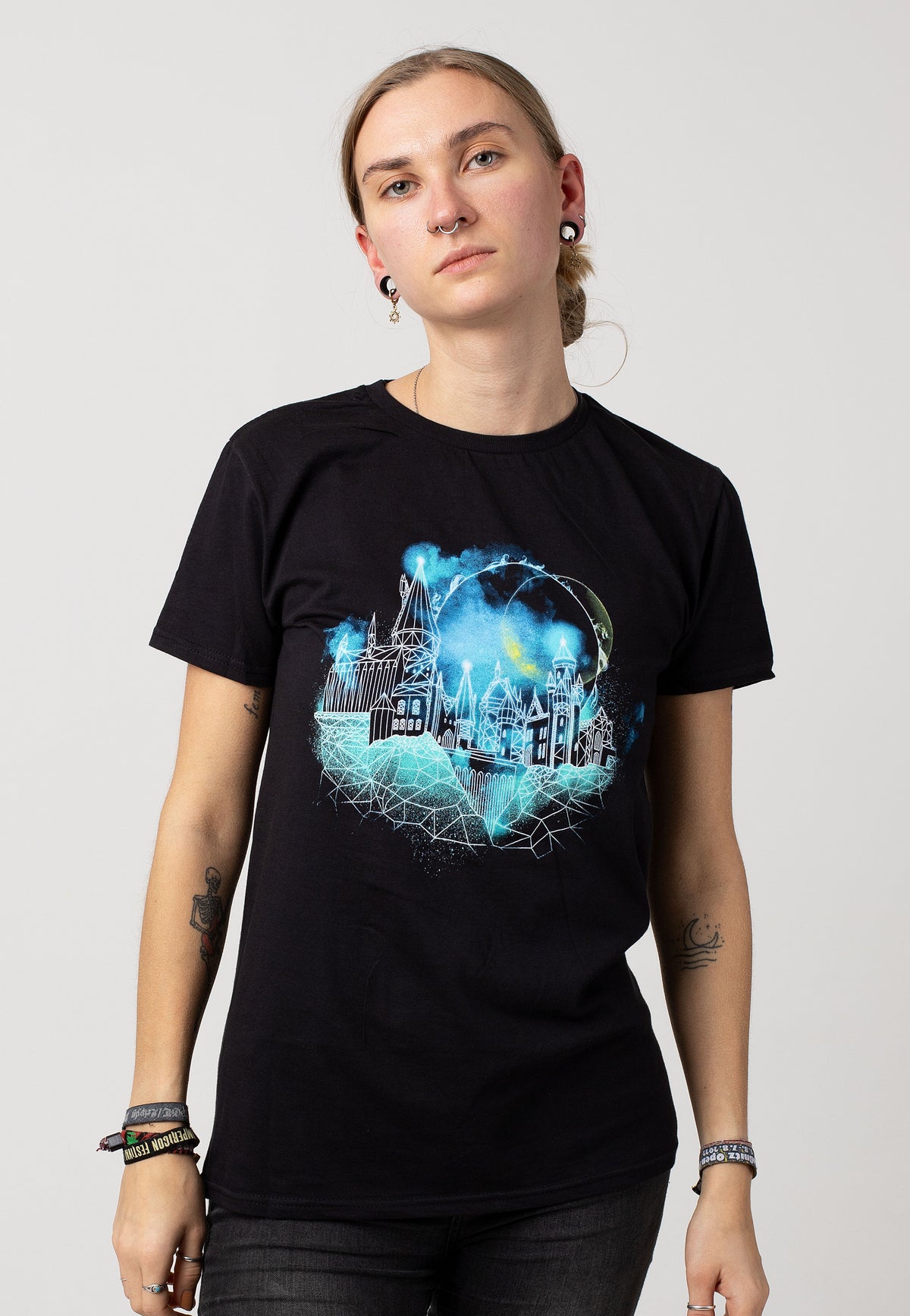 Harry Potter - Wireframe Hogwarts - T-Shirt | Impericon