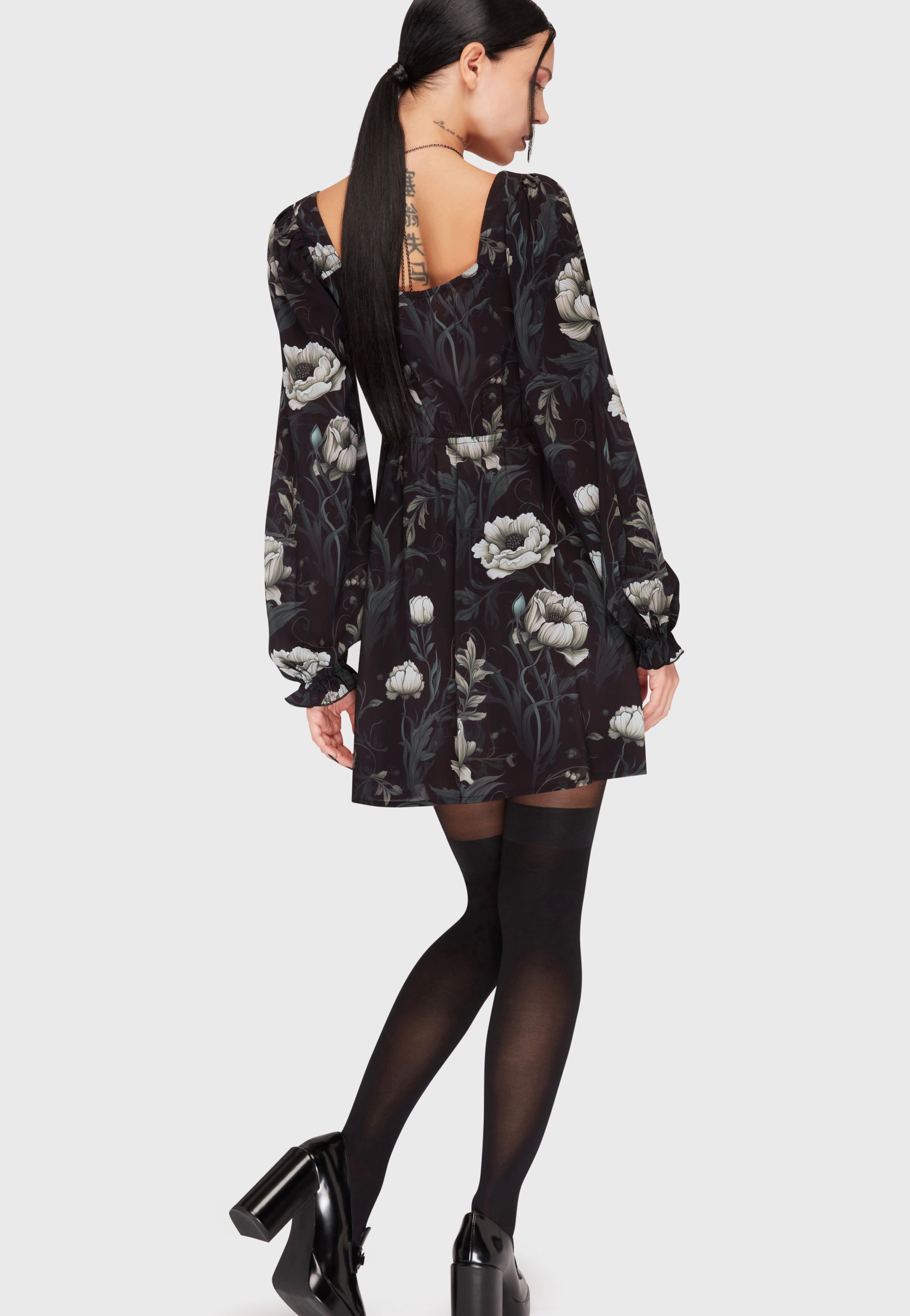 Killstar - Ivory's Chorus Mini Black/Ivory - Kleid