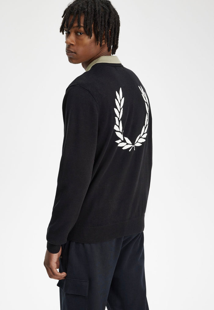 Fred Perry - Graphic Laurel Wreath Black - Pullover | Impericon