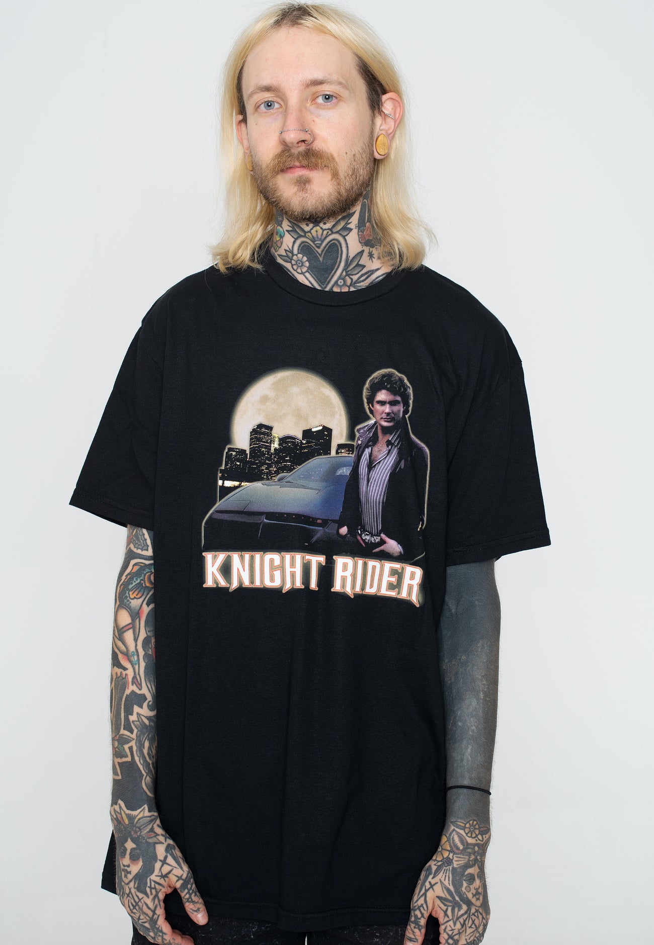 Knight Rider - Photo & Logo - T-Shirt