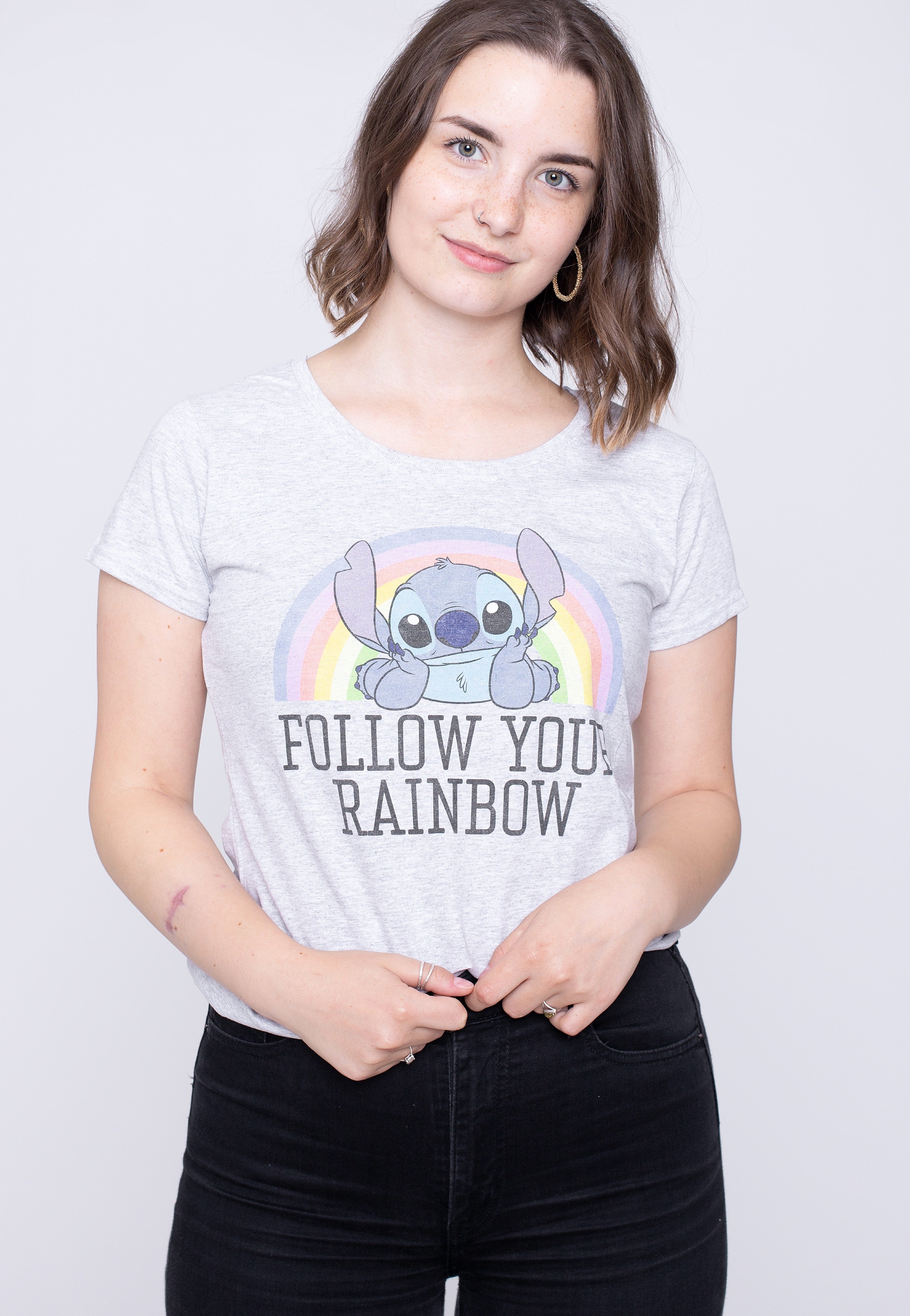 Lilo & Stitch - Rainbow Grey - Girly
