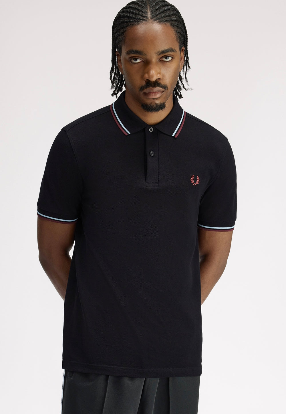 Fred Perry - Twin Tipped Black/Ball Boy Blue/Oxblood - Polo | Impericon
