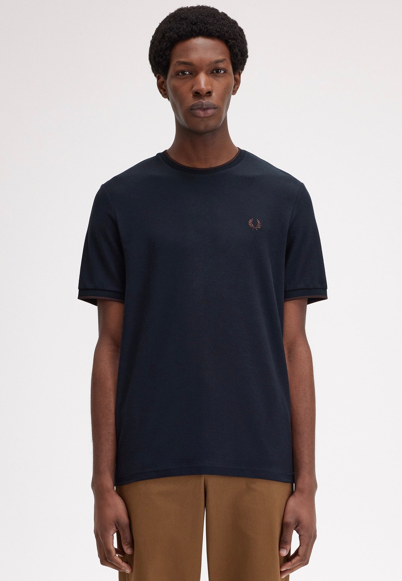 Fred Perry - Crepe Pique Navy - T-Shirt | Impericon