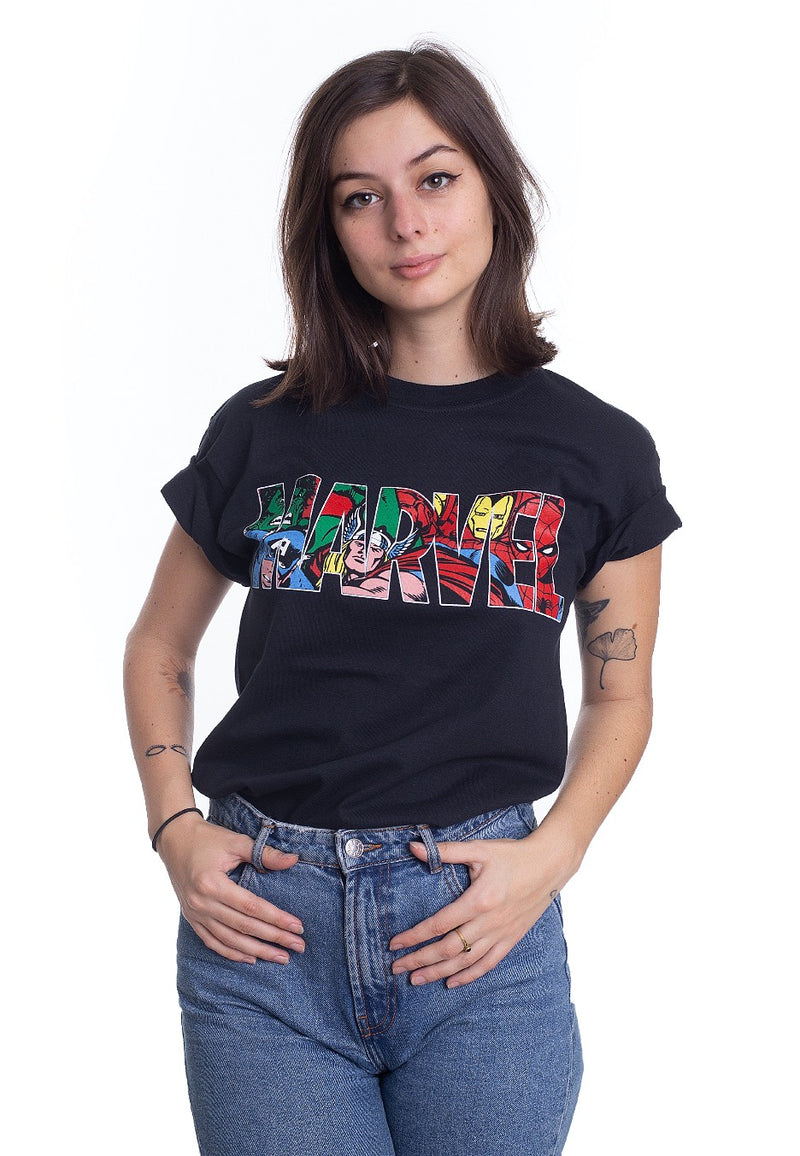 Marvel Comics - Logo Character Infill - T-Shirt | Impericon