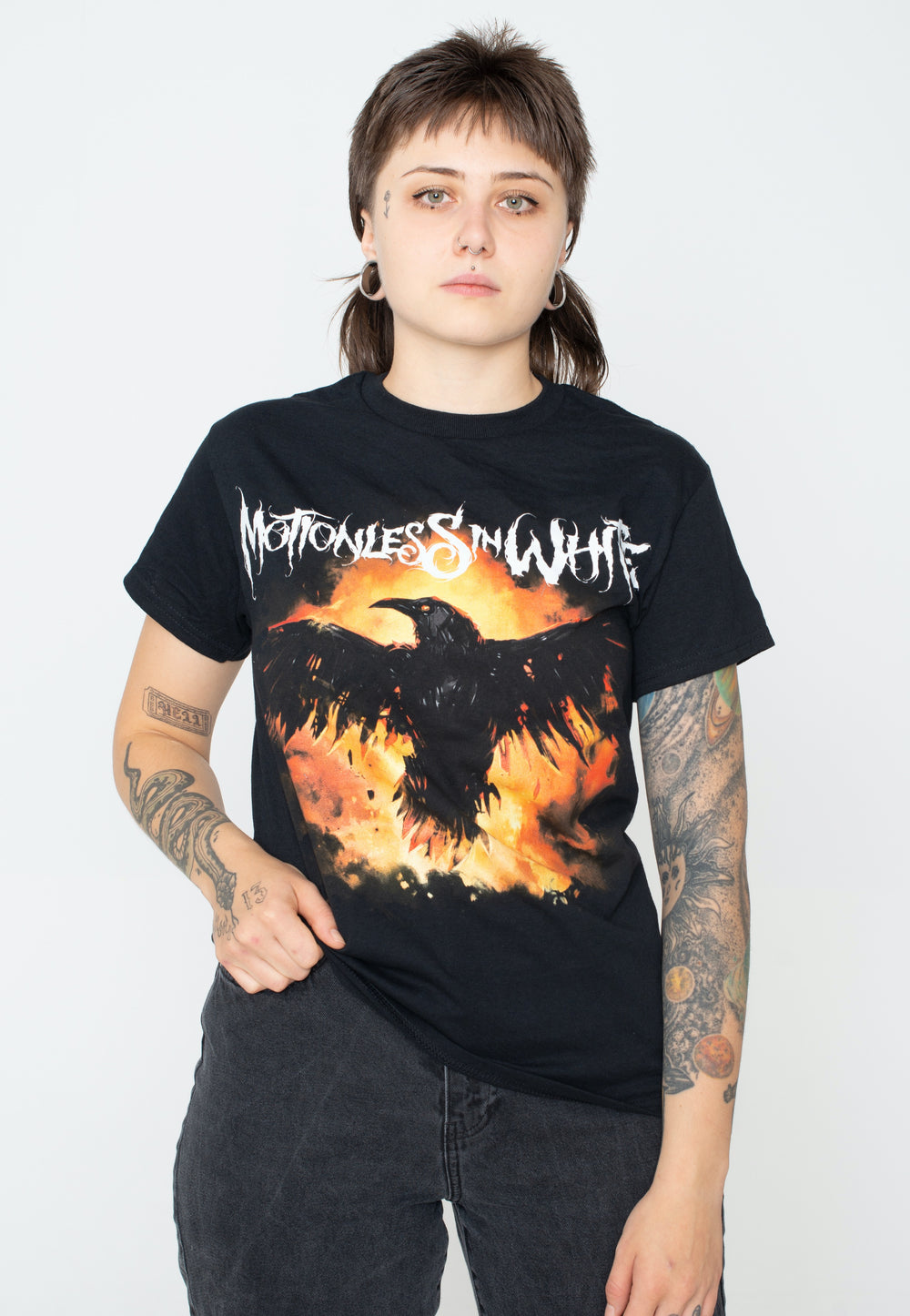 Motionless In White - Burning Crow - T-Shirt | Impericon