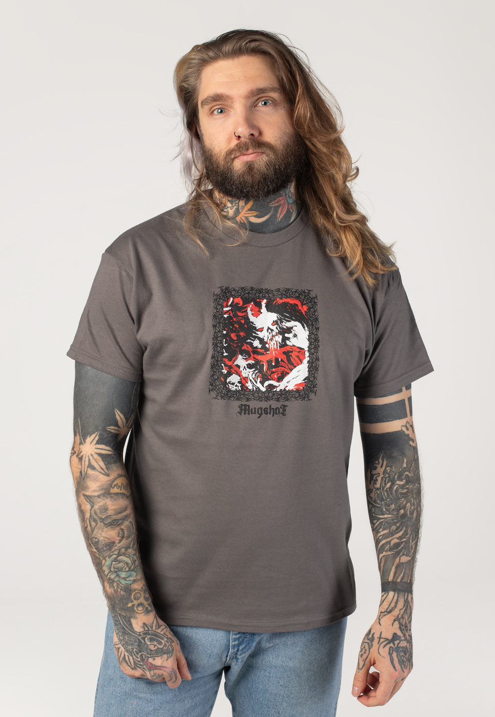 Mugshot - ATDAH Artwork Charcoal - T-Shirt | Impericon