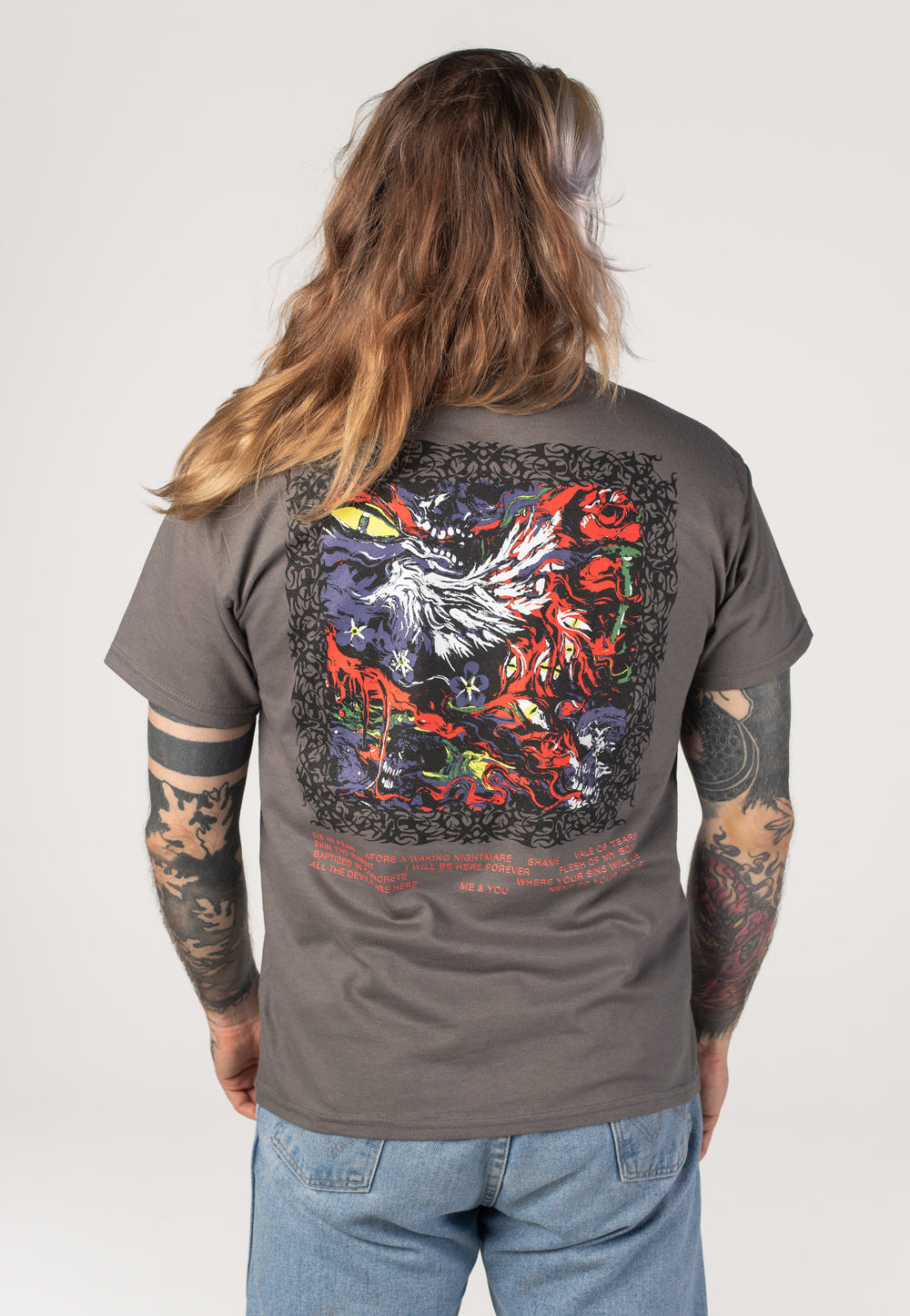 Mugshot - ATDAH Artwork Charcoal - T-Shirt | Impericon