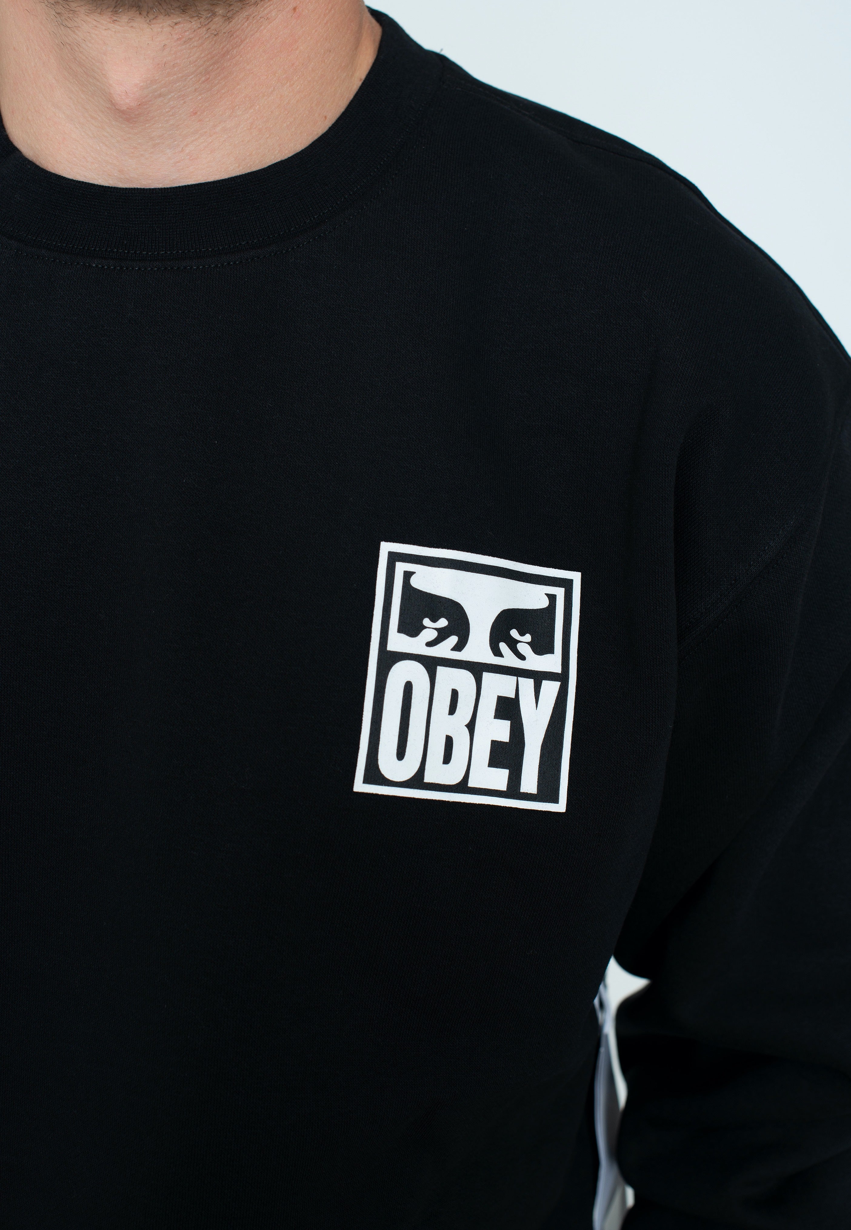 Obey - Eyes Icon Crew Black - Felpa | Impericon