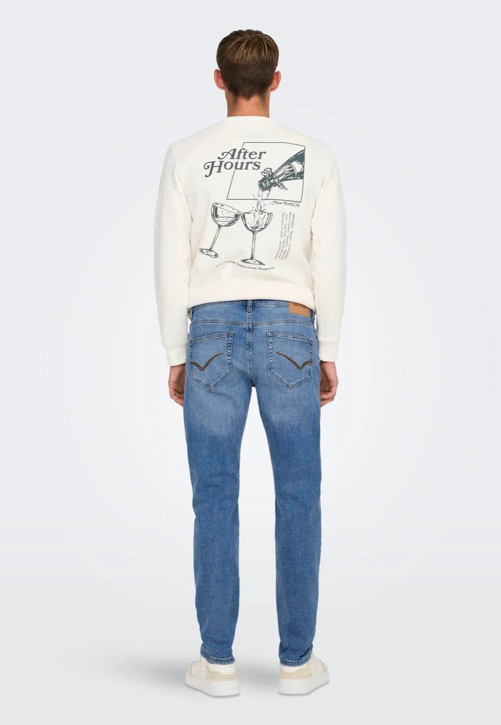Only & Sons Weft Reg Jax Medium Blue Denim - Jeans | Impericon