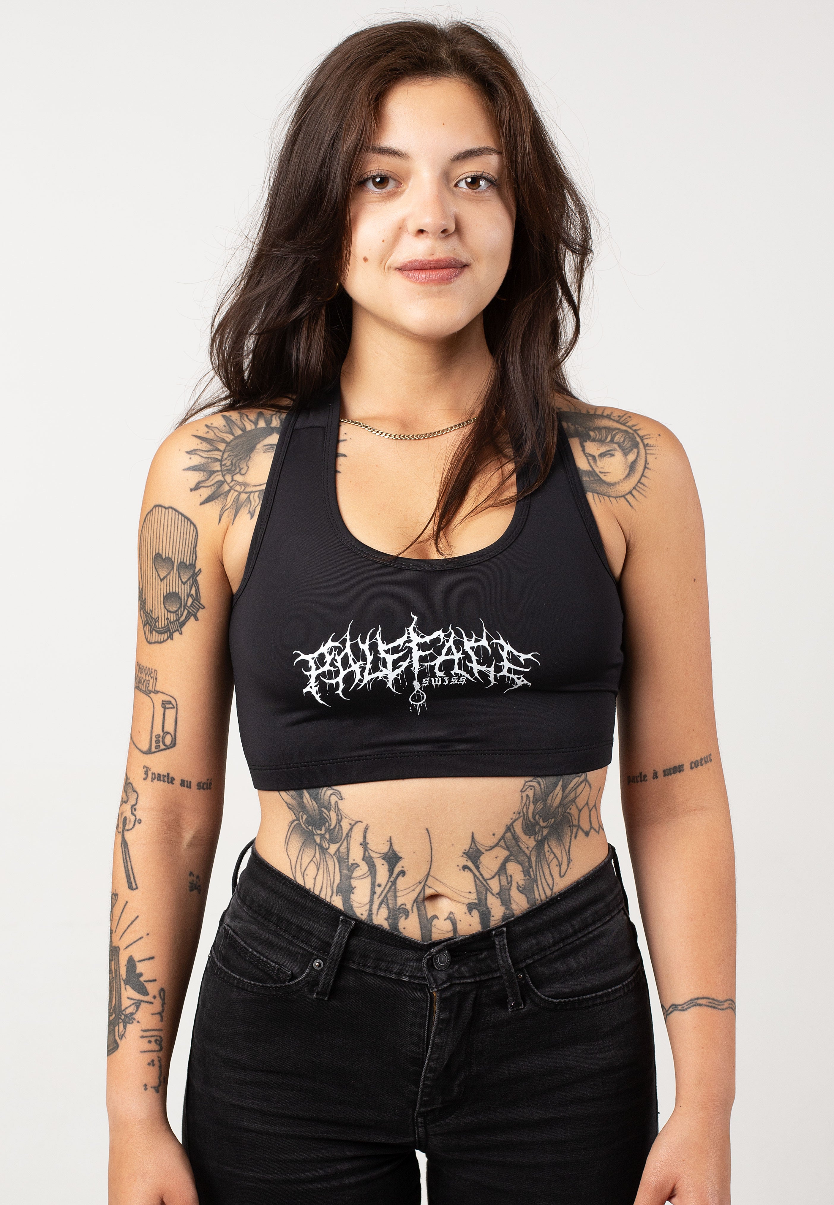 Paleface Swiss - Paleface Swiss Logo - Sports Bra | Impericon