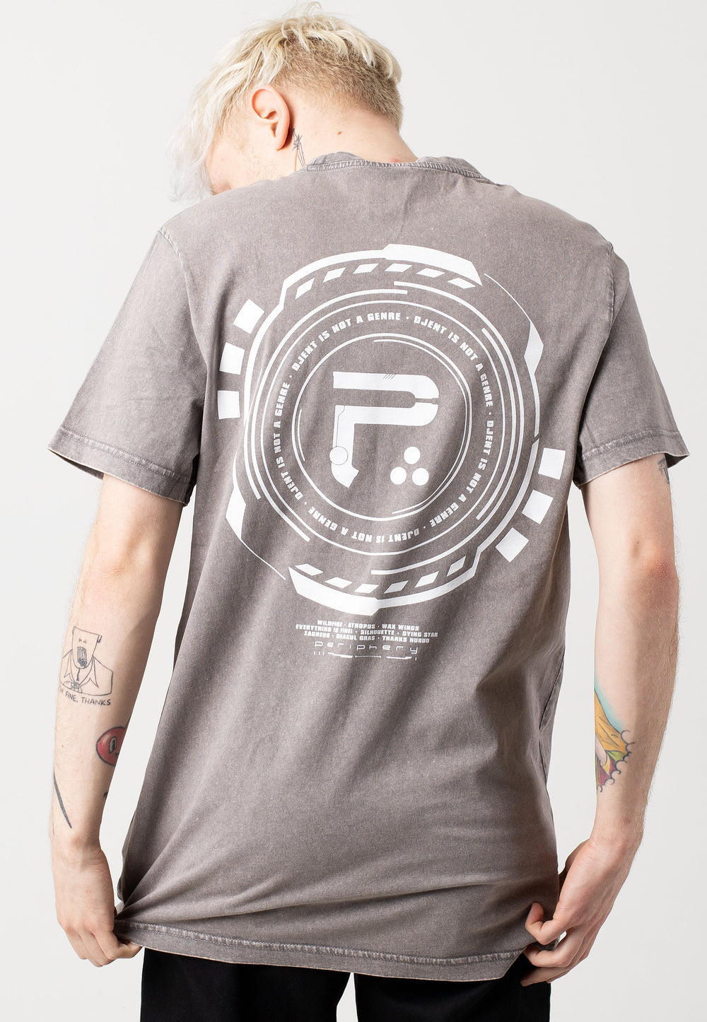 Periphery - Djent Is Not A Genre Tracklist Asphalt Acid Wash - T-Shirt ...
