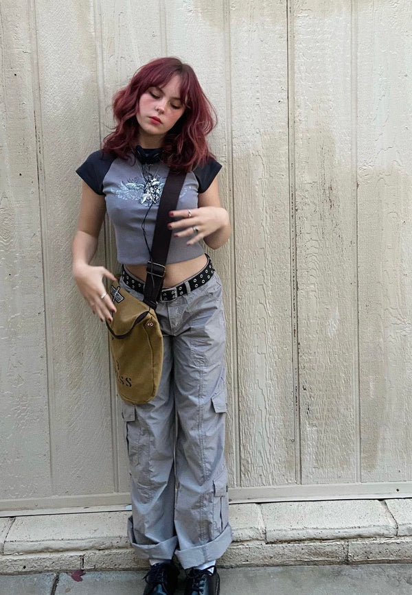 Minga London - Cleo Y2K Cargo Grey - Pants | Impericon