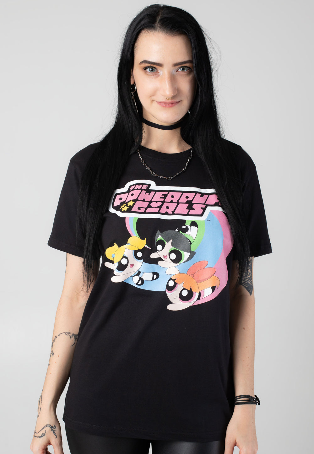 Powerpuff Girls - Trio Flying Logo - T-Shirt | Impericon