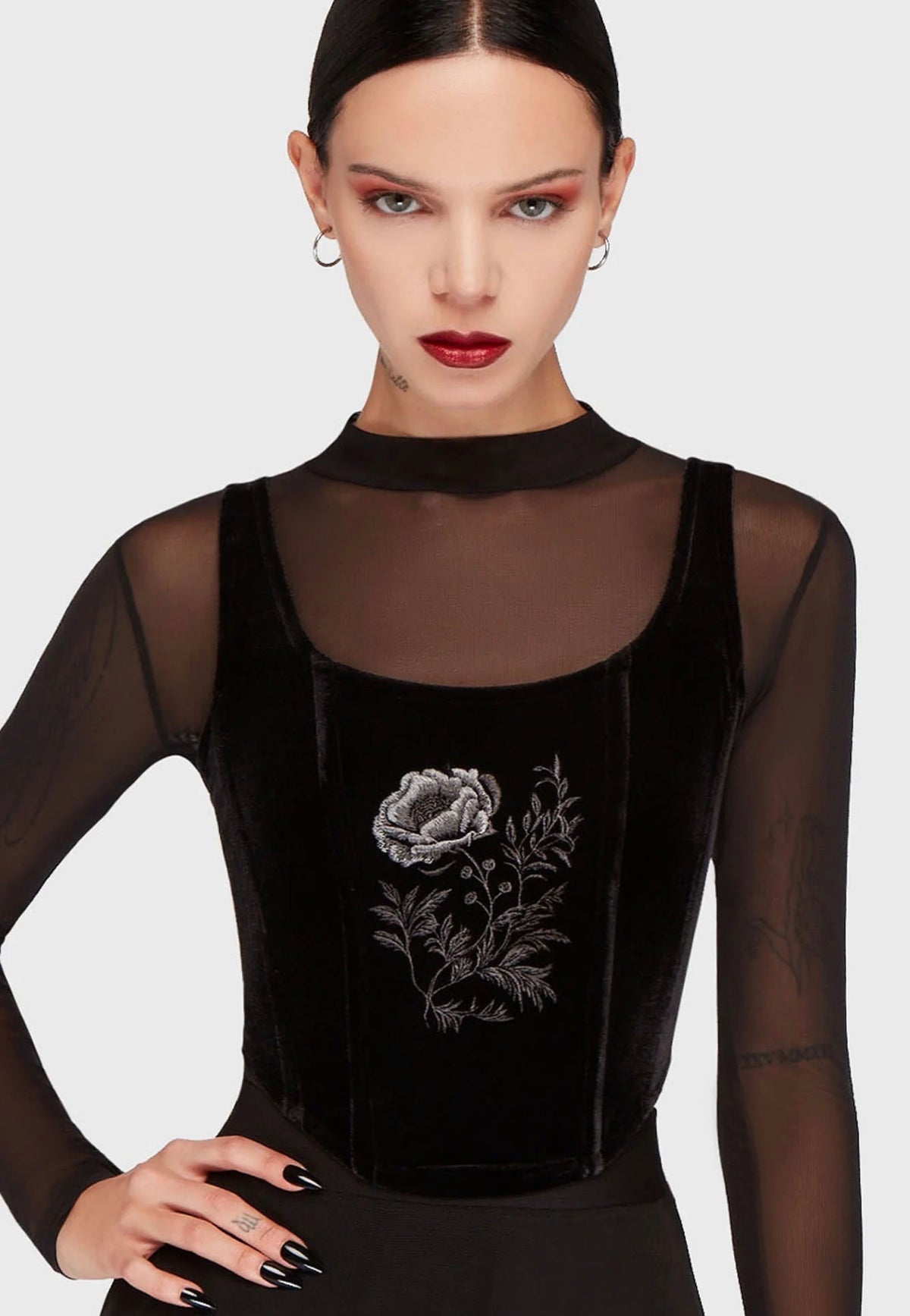 Killstar - Ravens Rose Black - Corset | Impericon