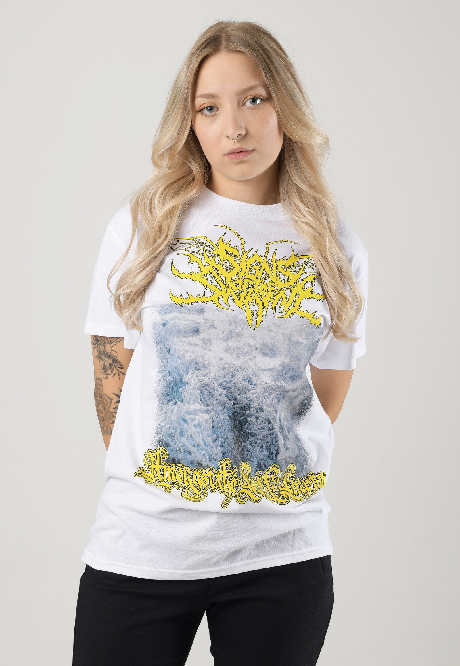 Signs Of The Swarm - Amongst The Low And Empty White - T-Shirt | Impericon