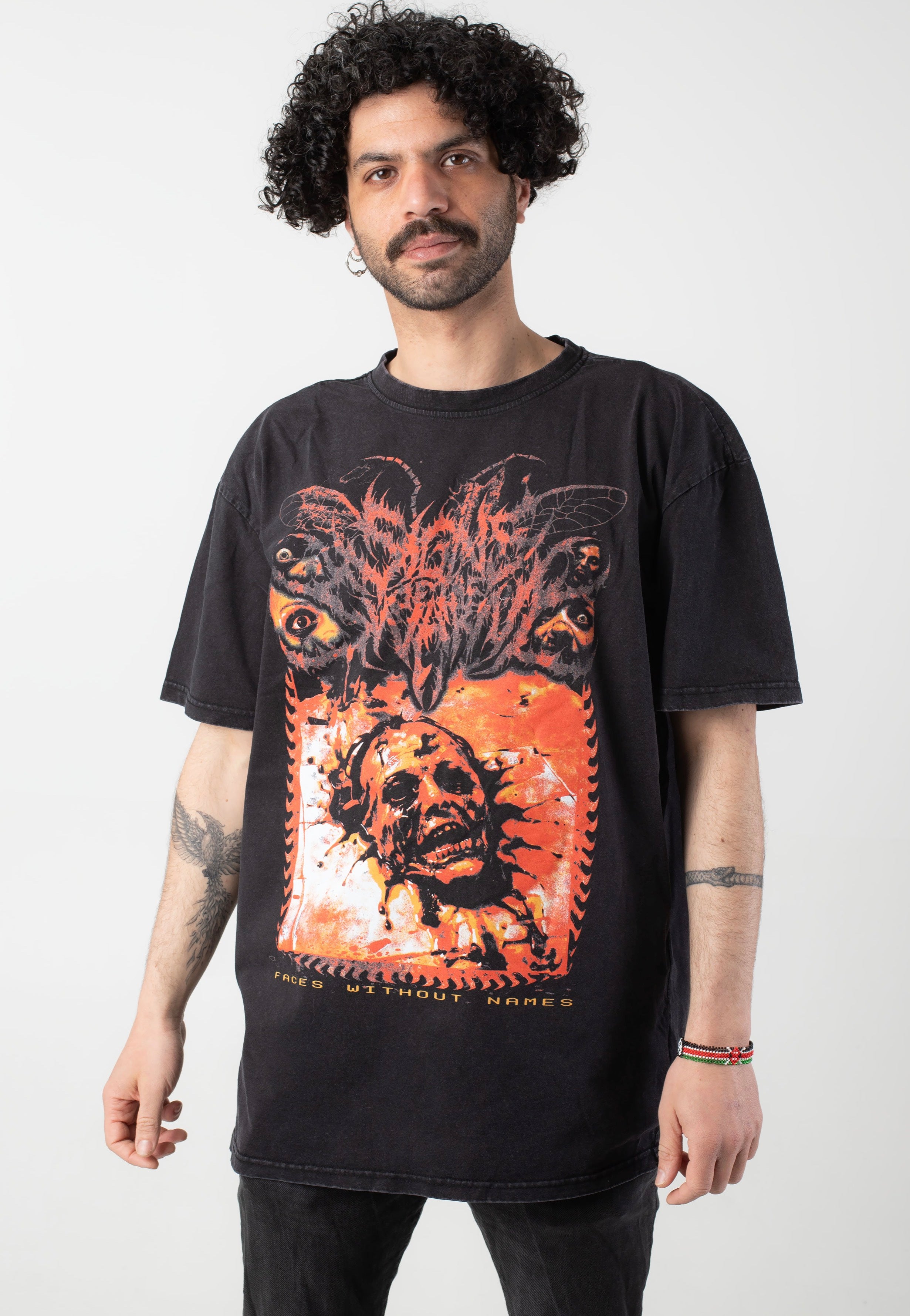 Signs Of The Swarm - Faces Without Names Acid Wash Tie Dye - T-Shirt ...