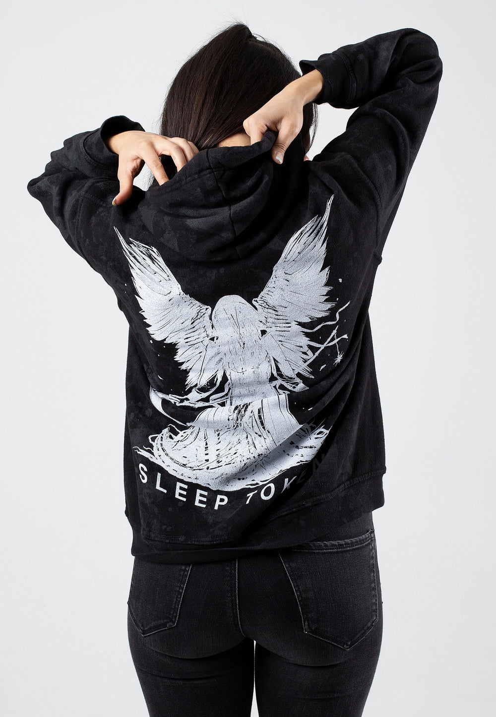 Sleep Token - Reaper Angel Grey/Black Tie Dye - Hoodie | Impericon