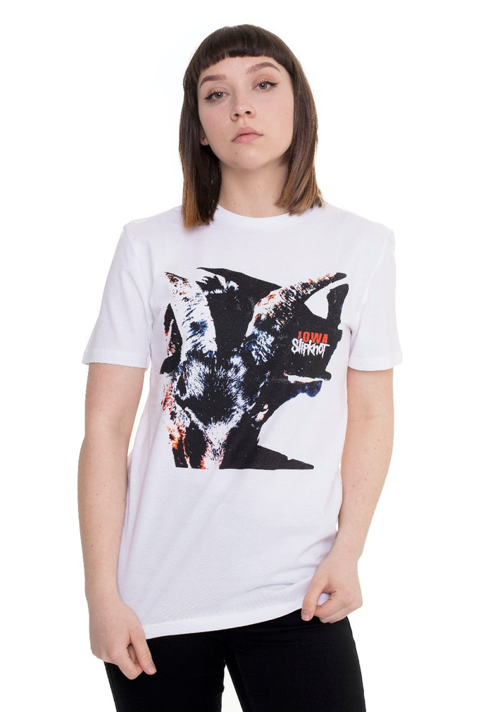 Slipknot - Iowa Goat Shadow White - T-Shirt | Impericon