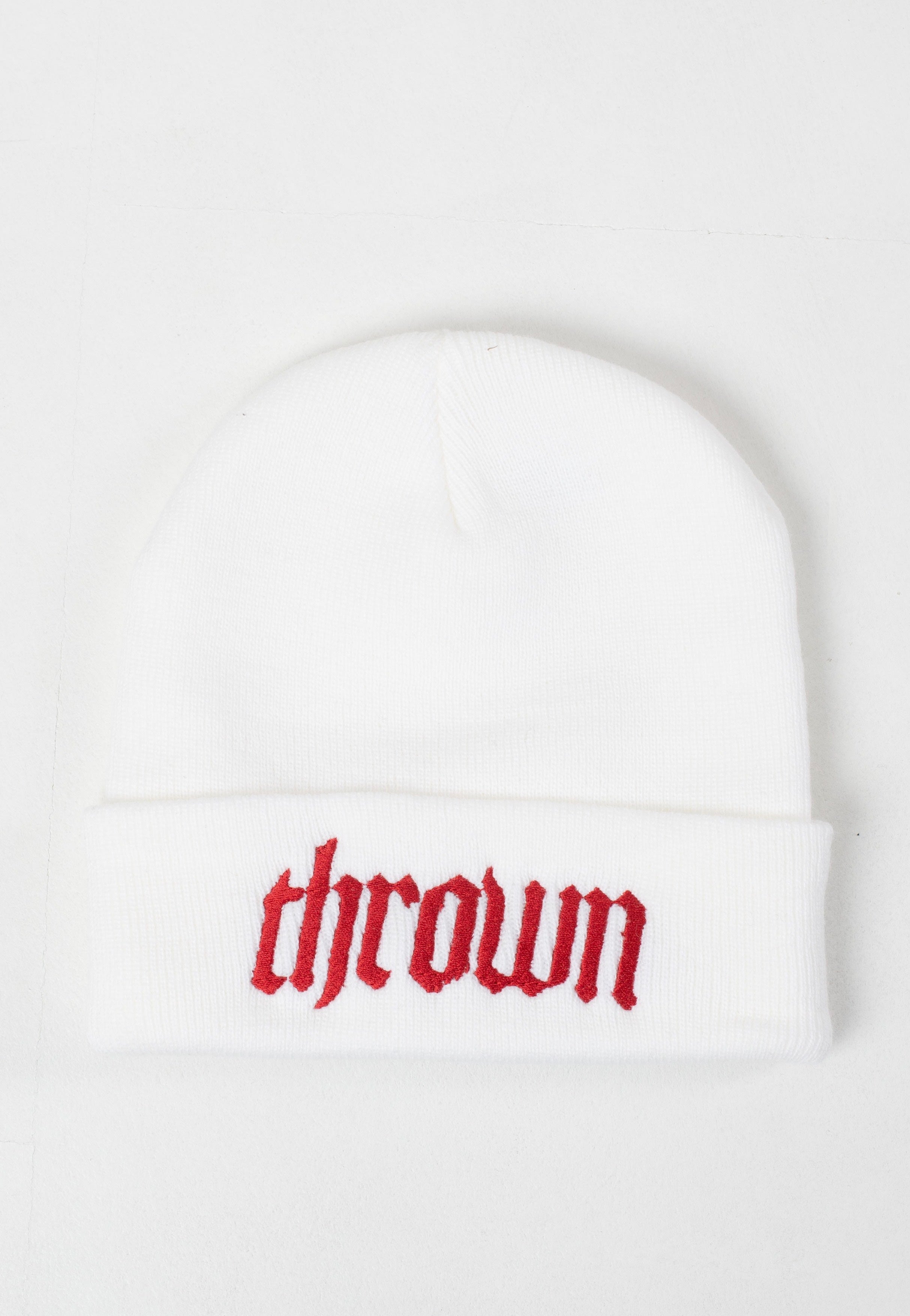 Thrown - Thrown Logo Embroidery White - Beanie | Impericon